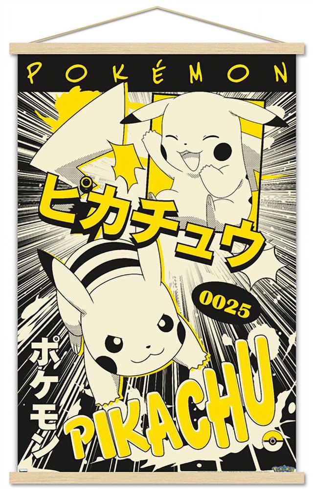 Pokémon - Pikachu Anime Wall Poster with Magnetic Frame, 22.375" x 34 ...