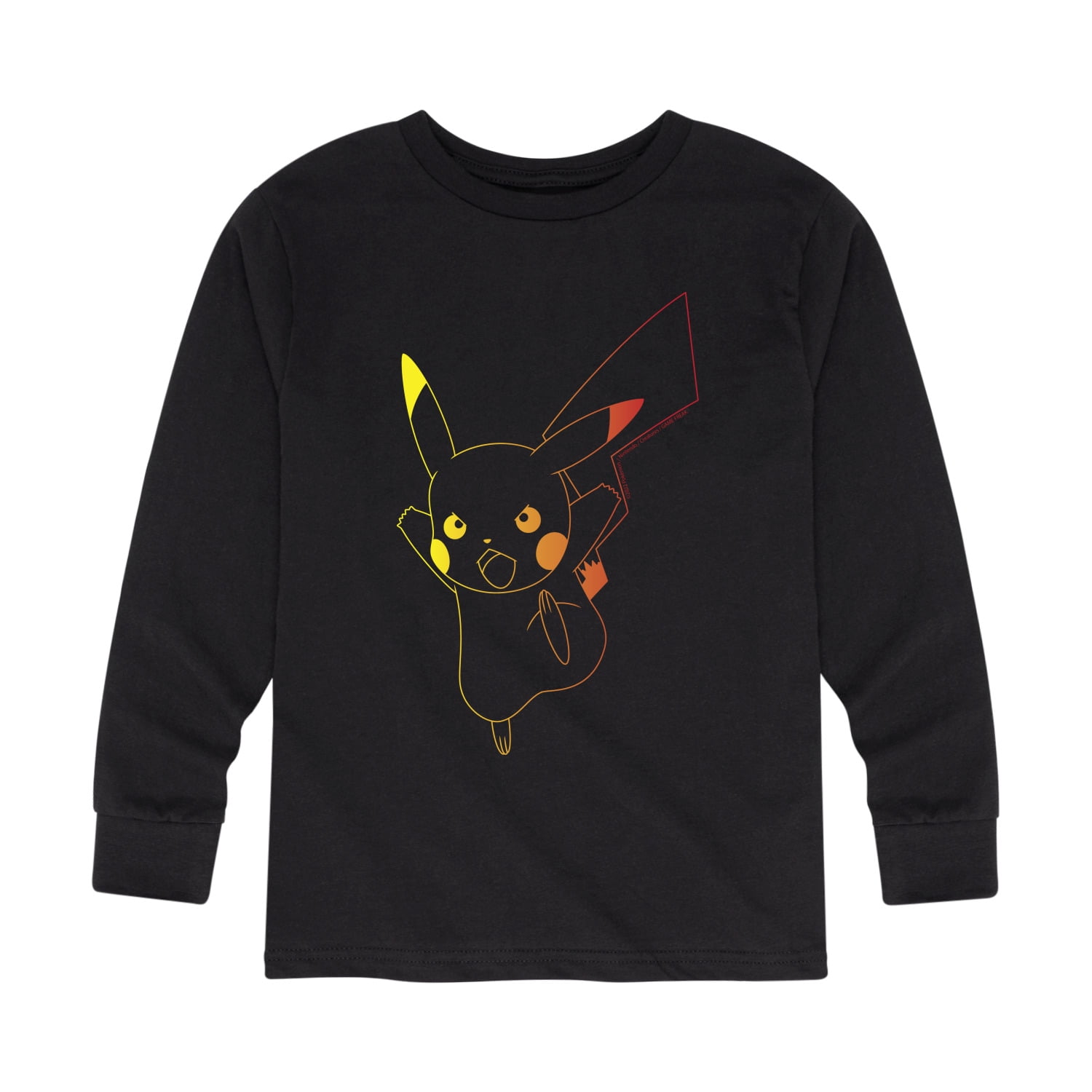Pokémon - Pikachu Attack - Youth Long Sleeve Graphic T- Shirt - Walmart.com