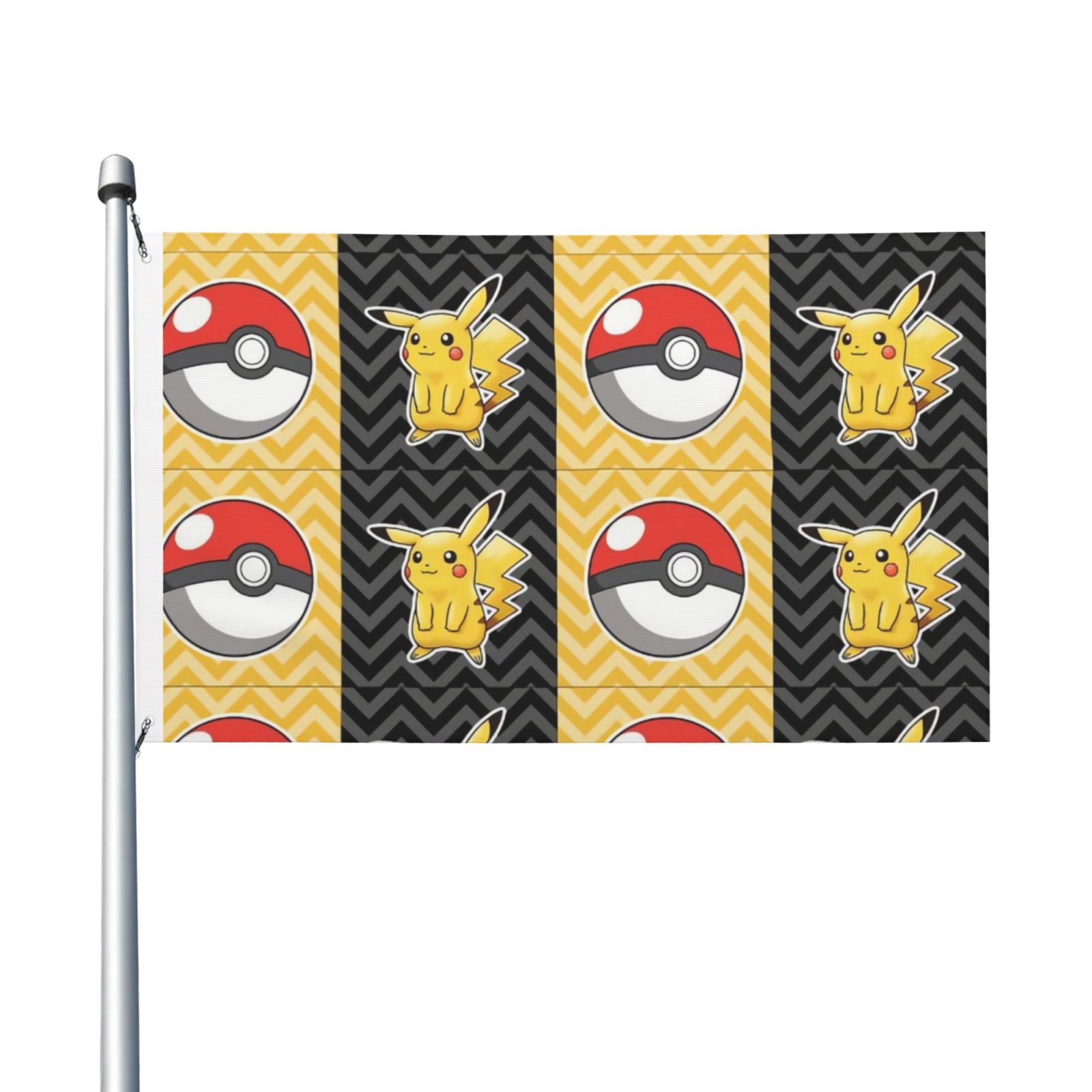 Pokémon Pikachu Ball 698 3x5ft Face Flag Fade Proof Holiday Fall Flag ...