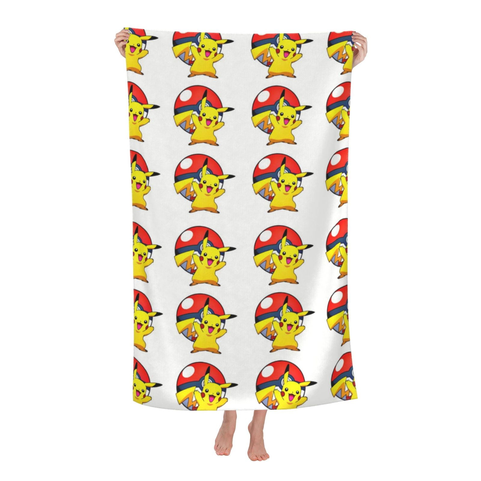 Pokémon-Pikachu Ball Bath Towels for Kids and Adults,Soft Microfiber ...