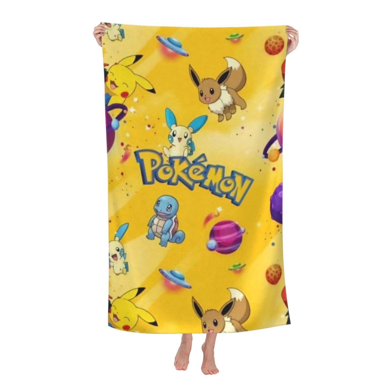 Pokémon-Pikachu Ball Rotate Bath Towels for Kids Adults,Pokémon-Pikachu ...
