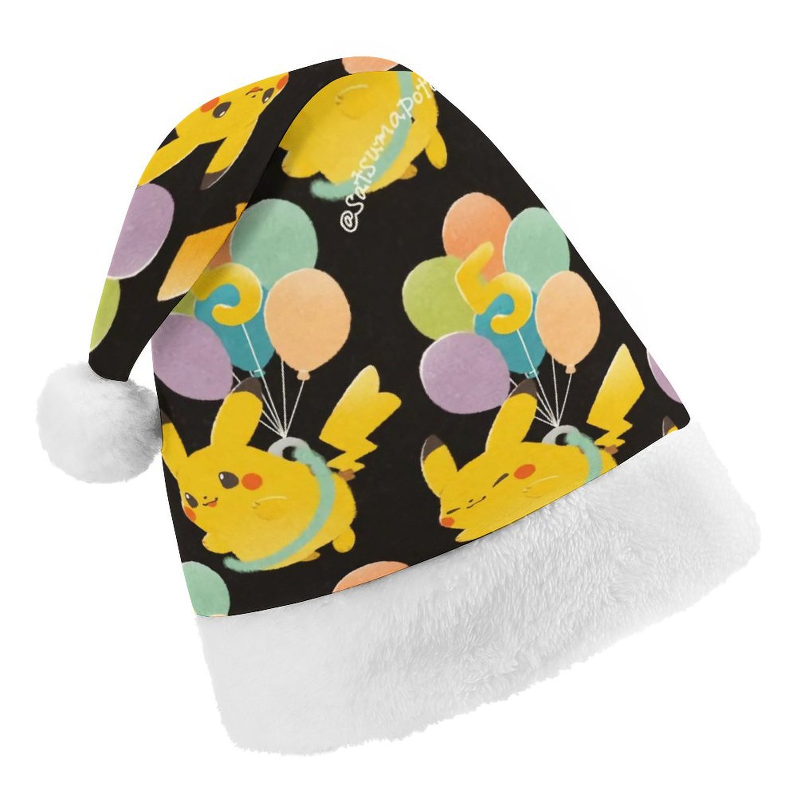Pokémon Pikachu Balloon Santa Hat,Pokémon Pikachu Balloon Christmas Hat ...