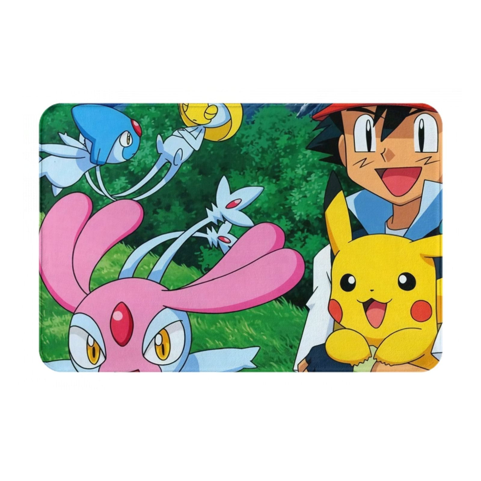 Pokémon-Pikachu Bathroom Rugs 24x16,Extra Soft Absorbent Microfiber ...