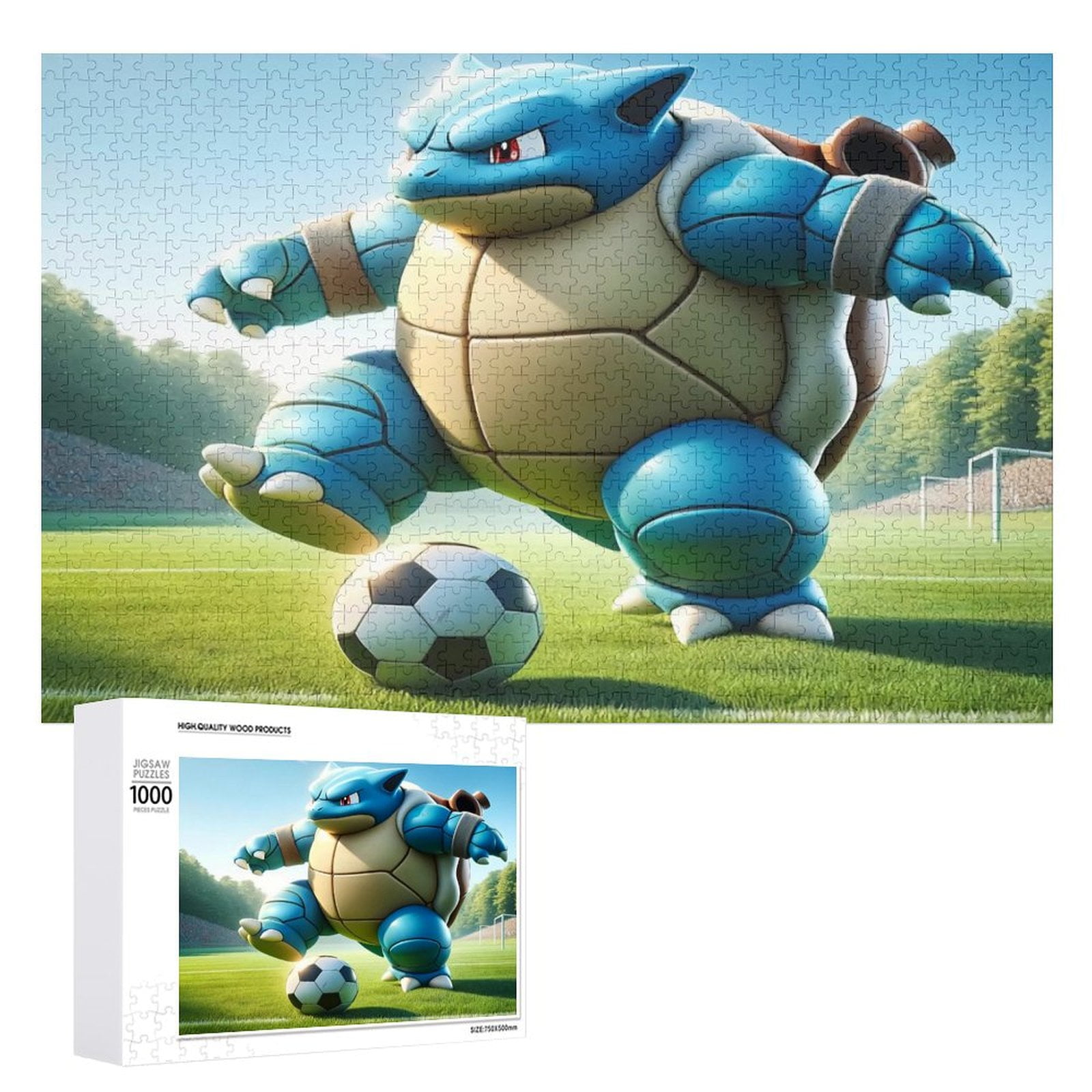 Pokémon-Pikachu Blastoise Play Soccer Puzzles for Adults 1000 Pieces ...