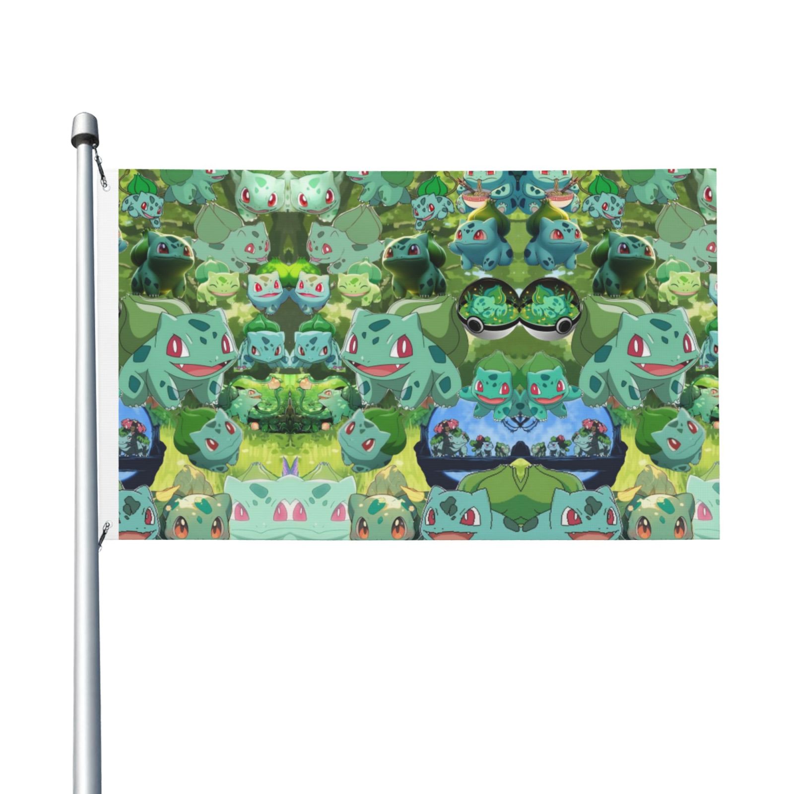 Pokémon Pikachu Bulbasaur 3x5ft Face Flag Fade Proof Holiday Fall Flag ...