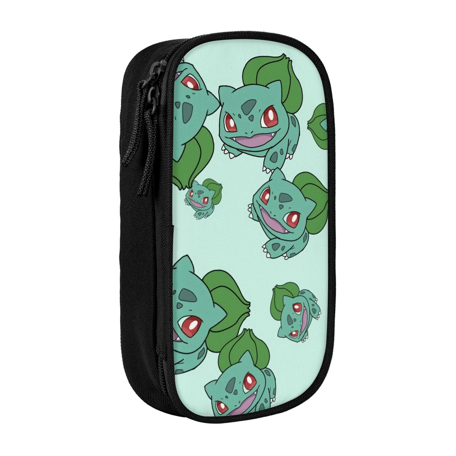 Pokémon-Pikachu Bulbasaur Double Layer Large Capacity Pencil Bag with ...