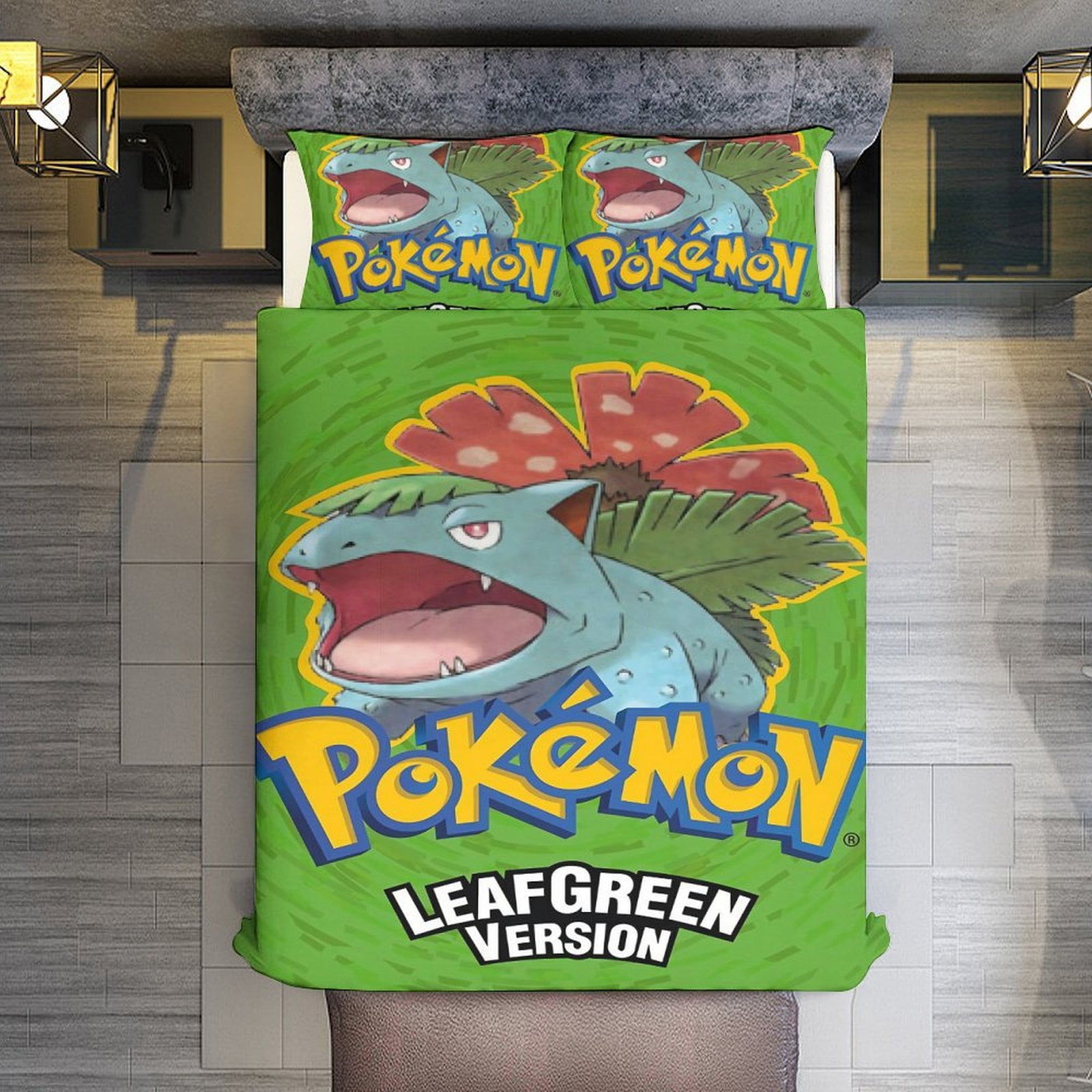 Pokémon-Pikachu Bulbasaur VERSION Duvet Cover Set for Kids Boys Girls ...