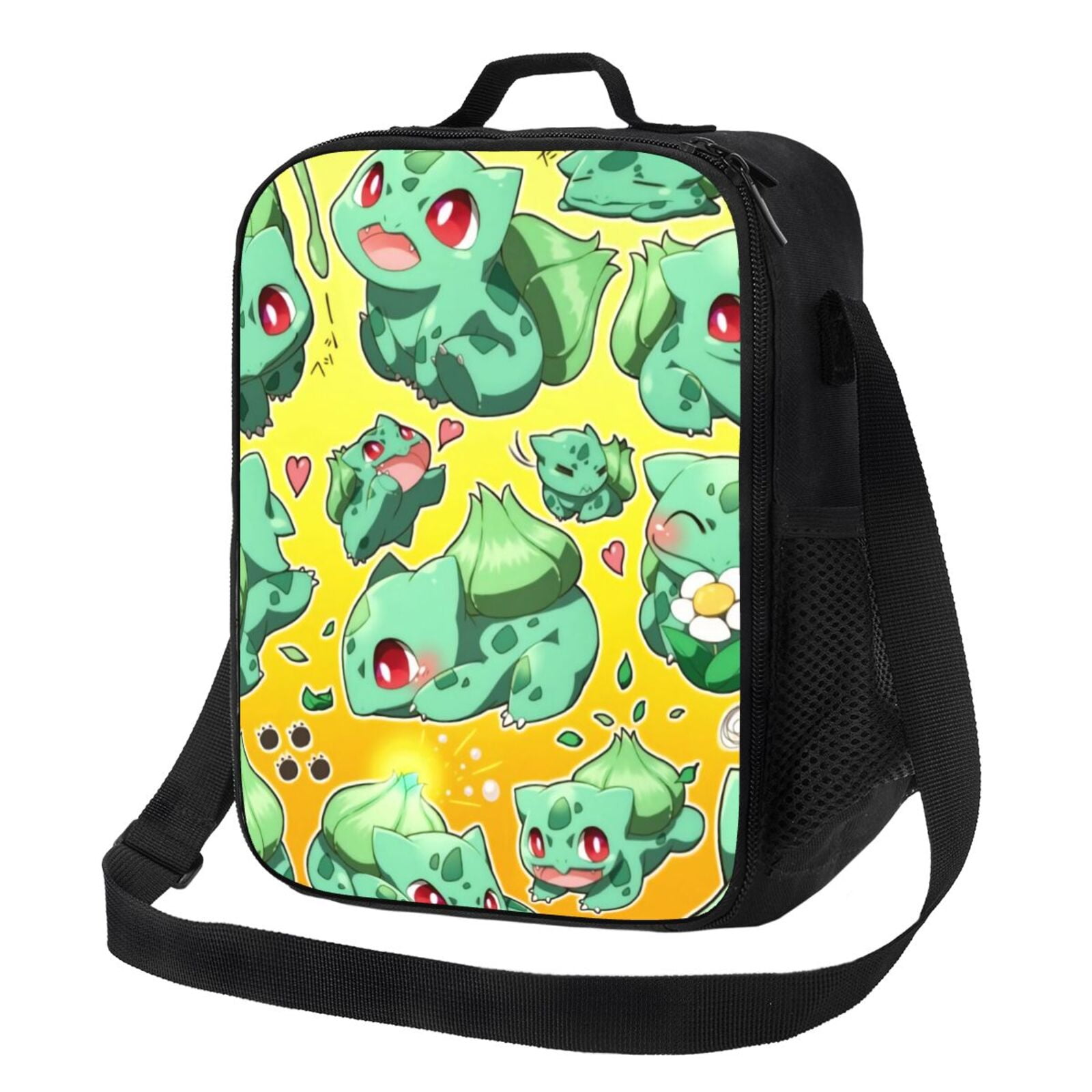 Pokémon-Pikachu Bulbasaur1 Crossbody Lunch Bag Portable Leakproof ...