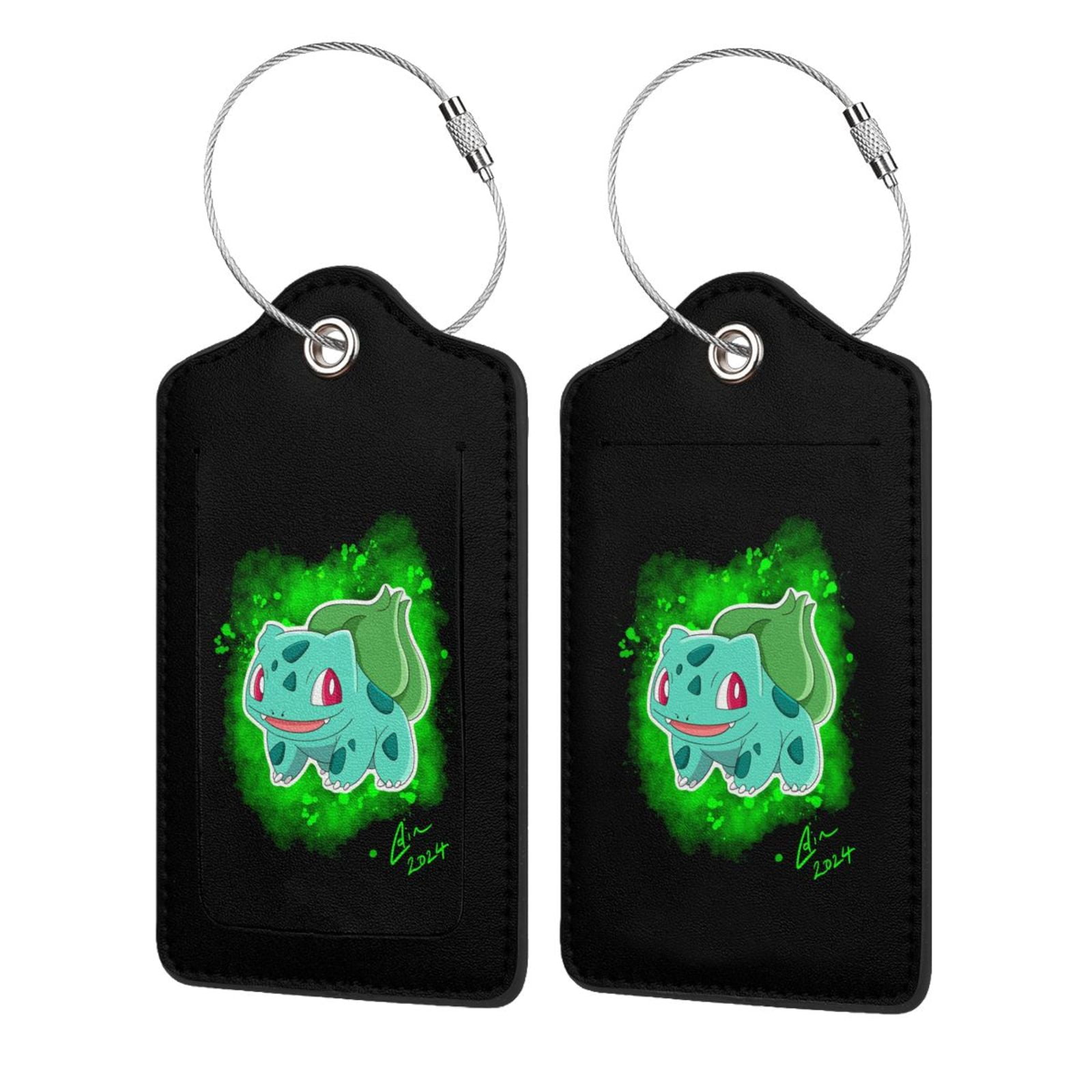 Pokémon Pikachu Bulbasaur88 Luggage Tags for Suitcases Travel ID ...