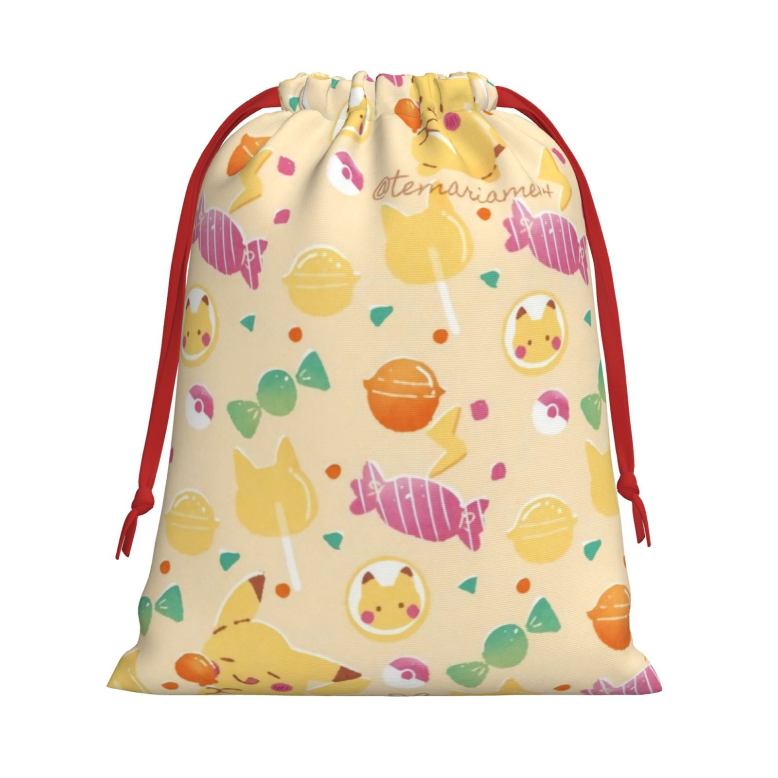 Pokémon Pikachu Candy Drawstring Bag For Kids Adults Gifts Drawstring ...