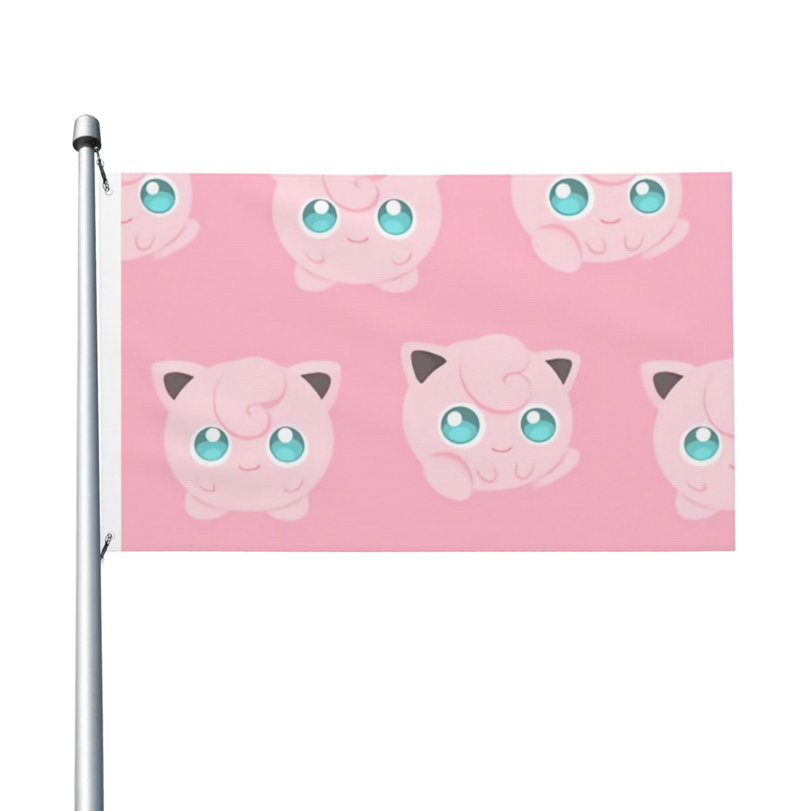 Pokémon Pikachu Cartoon Jigglypuff 3x5ft Face Flag Fade Proof Holiday ...