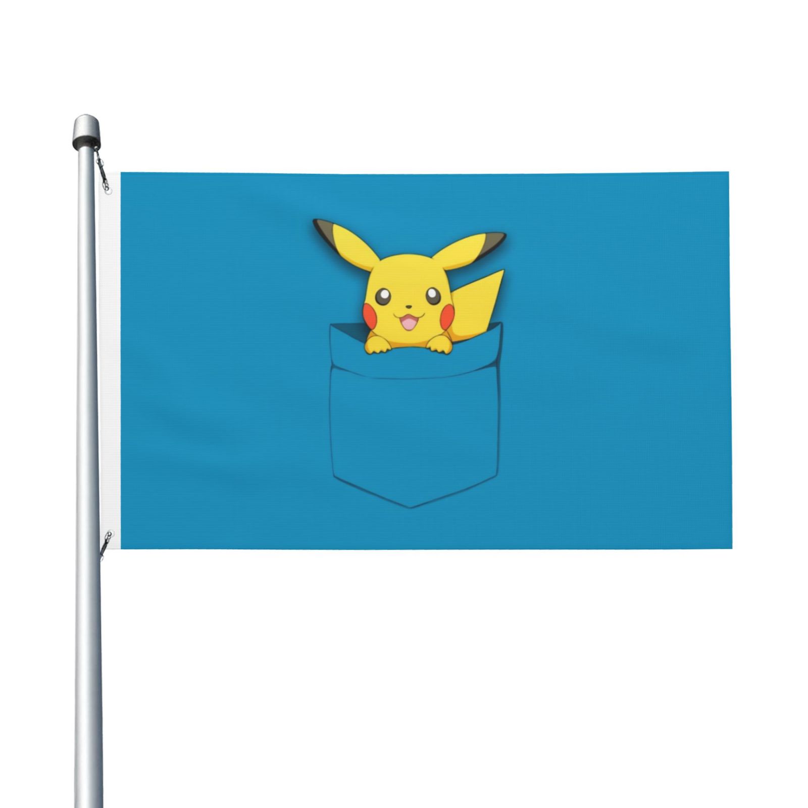 Pokémon-Pikachu Character Boxes 3x5ft Face Flag Fade Proof Holiday Fall ...