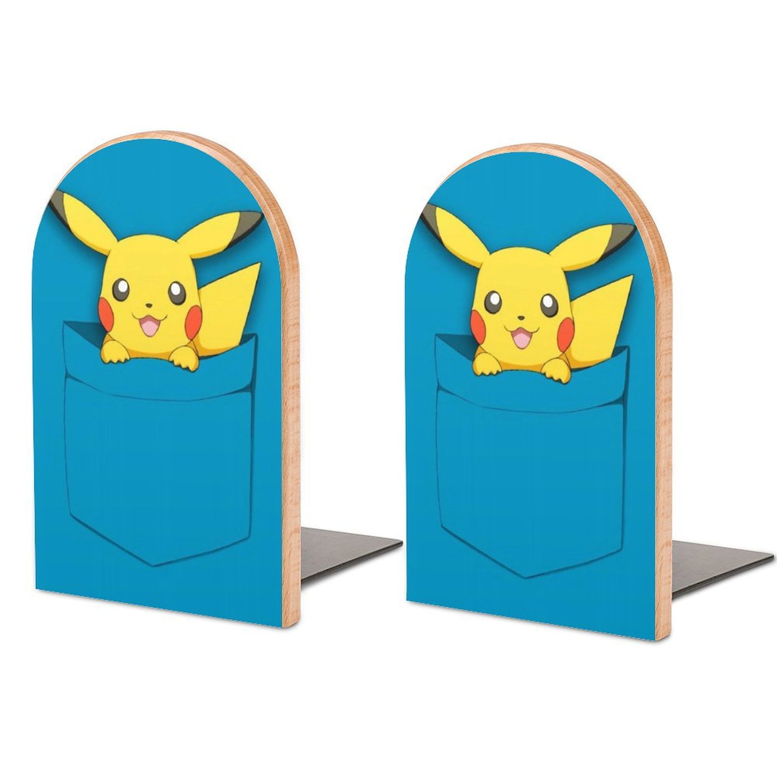Pokémon-Pikachu Character Boxes Book Ends,Wood Bookends 1 Pair,Book ...