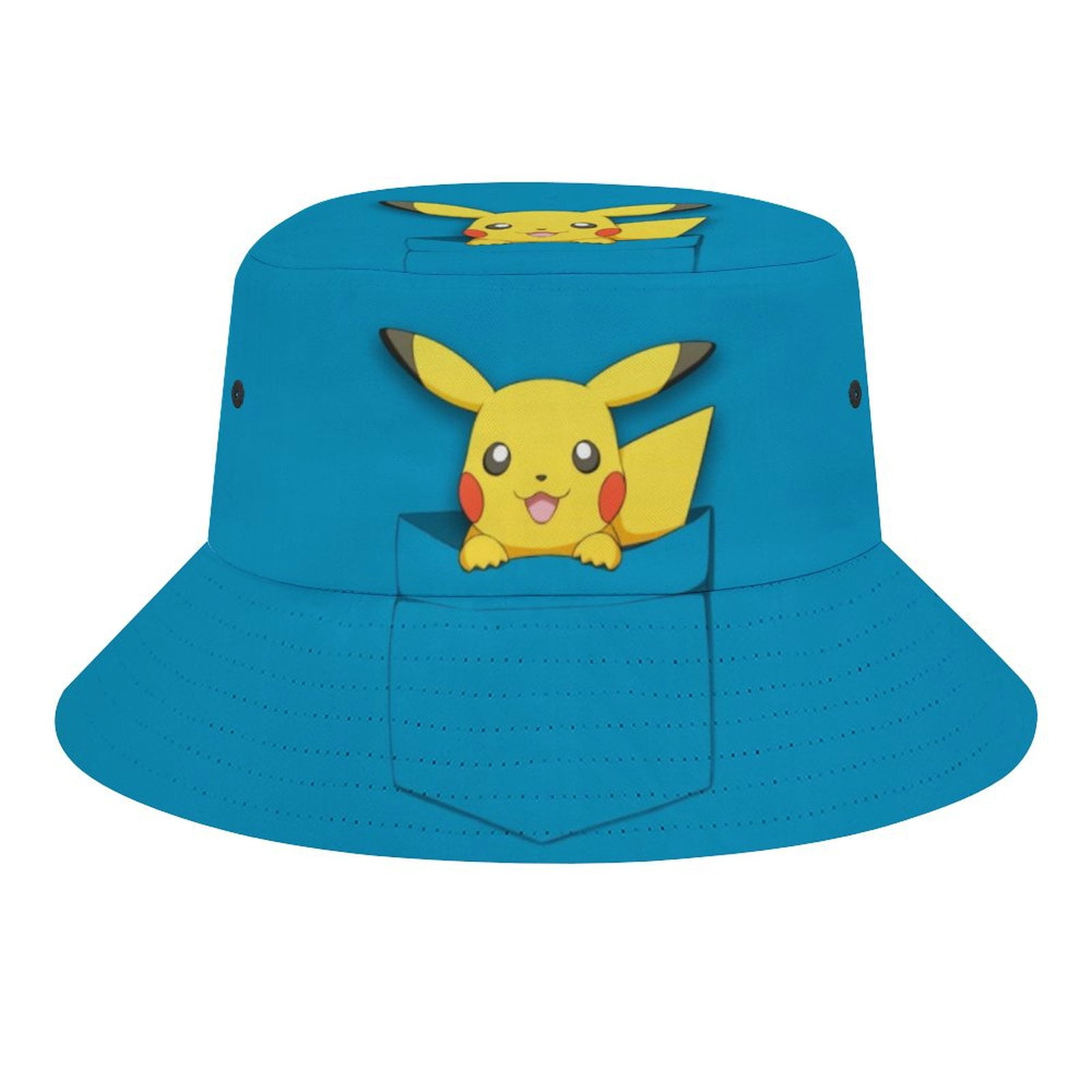 Pokémon-Pikachu Character Boxes Fashion Bucket Hat Sun Hat for Women ...