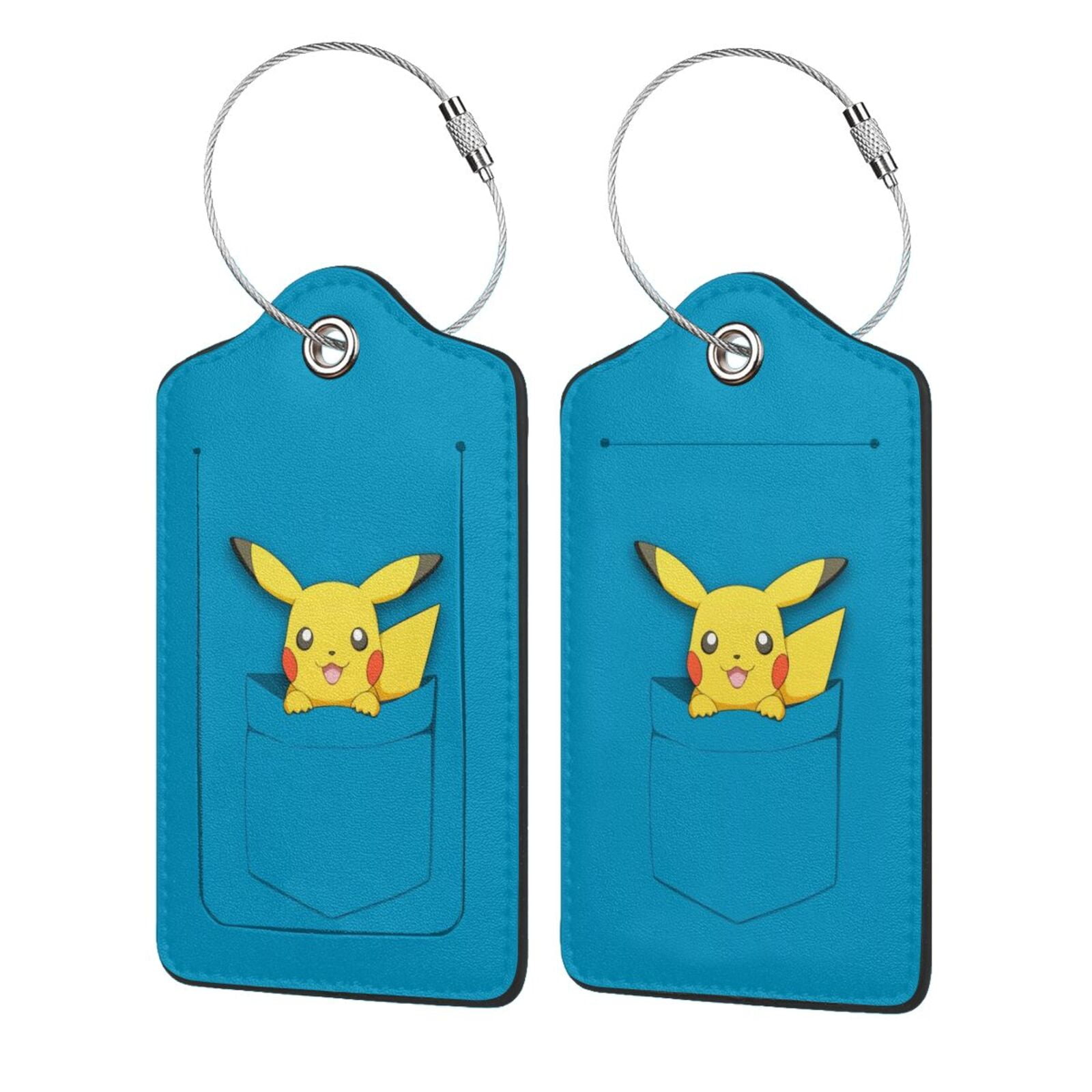 Pokémon-Pikachu Character Boxes Luggage Tags for Suitcases Travel ID ...