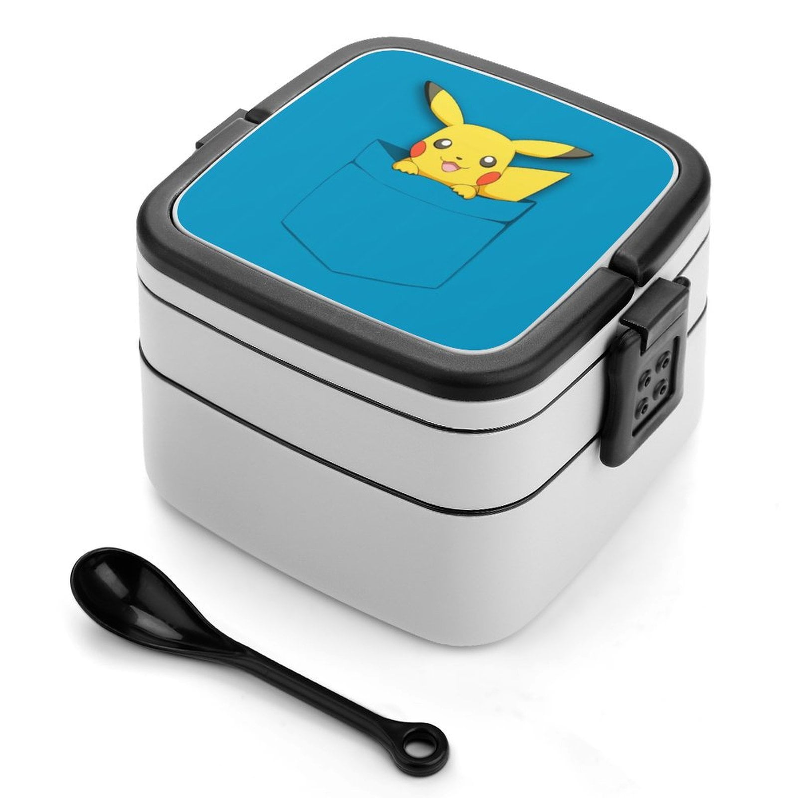 Pokémon-Pikachu Character Boxes Reusable Bento Boxes Lunch Box Double ...