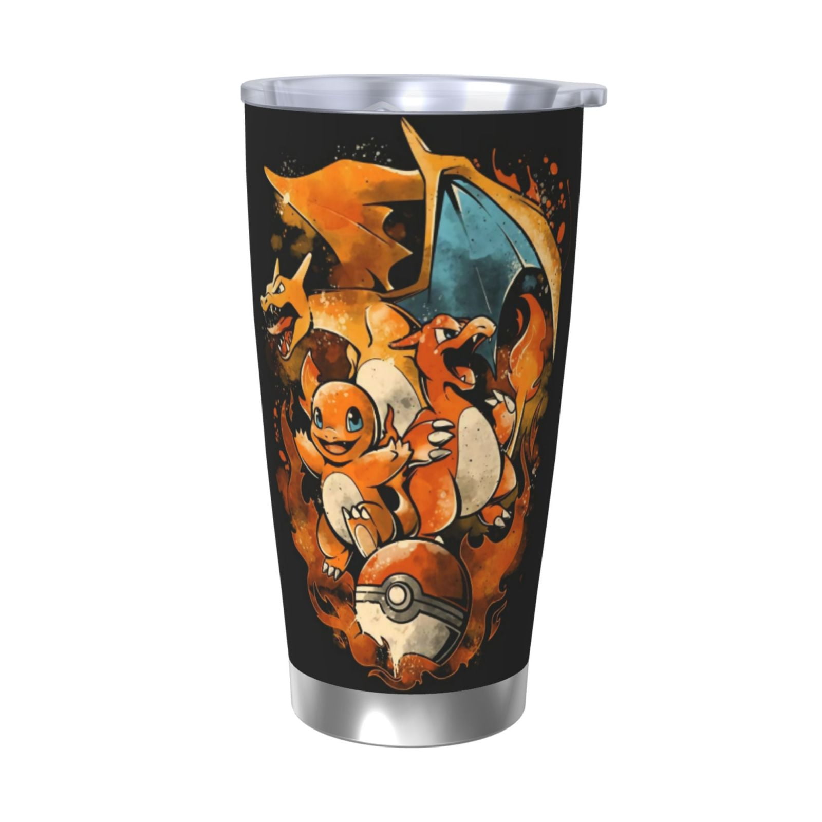 Pokémon-Pikachu Charizard Kids Water Bottle with Straw Lid,Insulated ...
