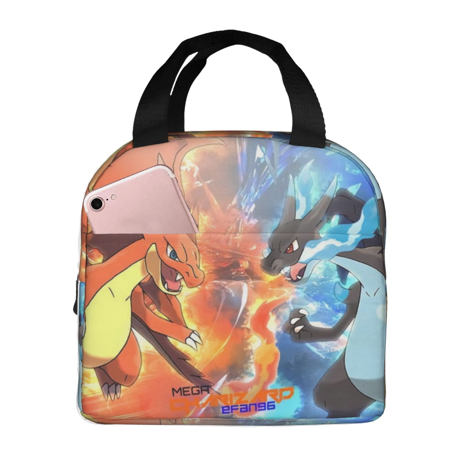 Pokémon Pikachu Charizard Lunch Box for Women Men,Lunch Bag,Reusable ...