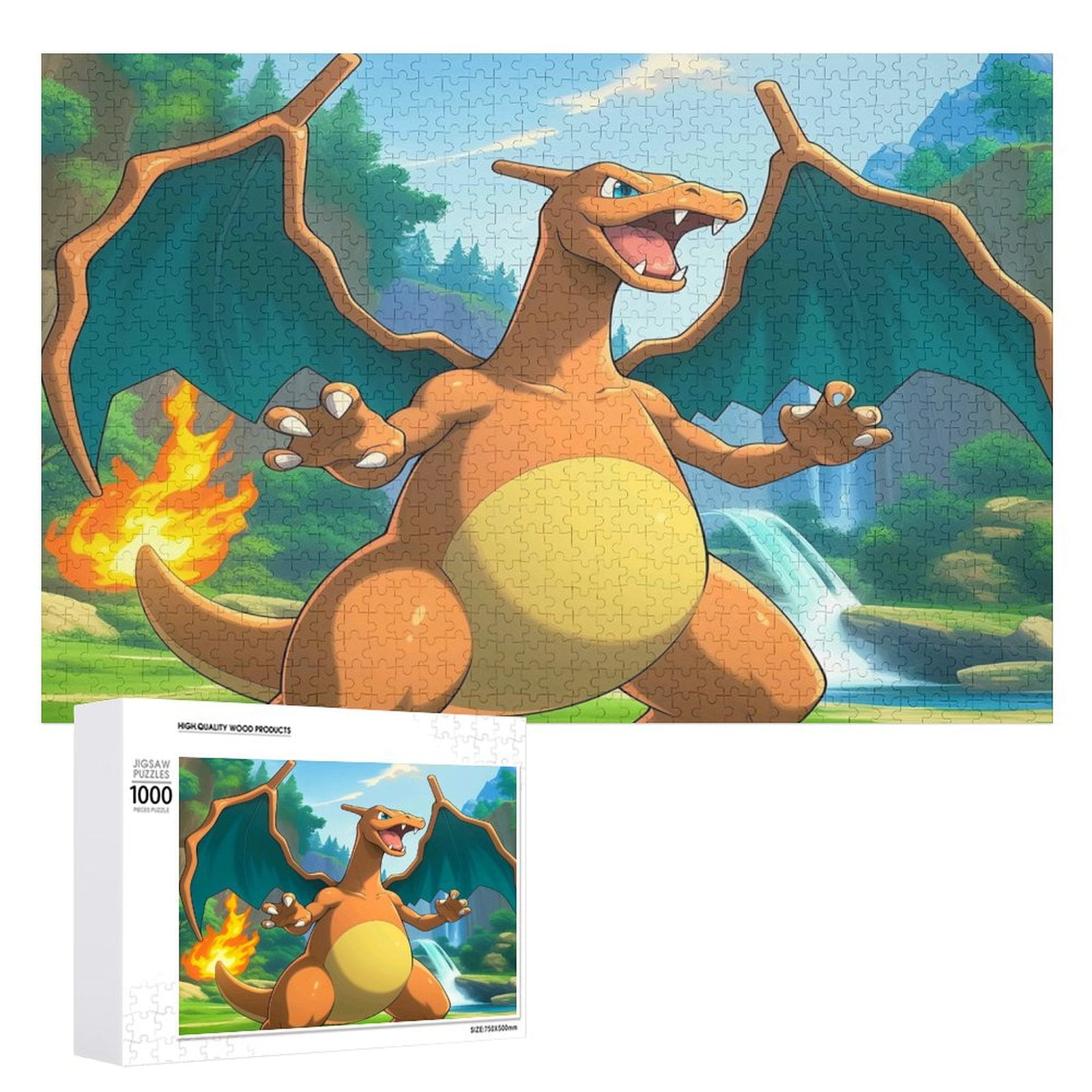 Pokémon-Pikachu Charizard Puzzles for Adults 1000 Pieces - Puzzles ...