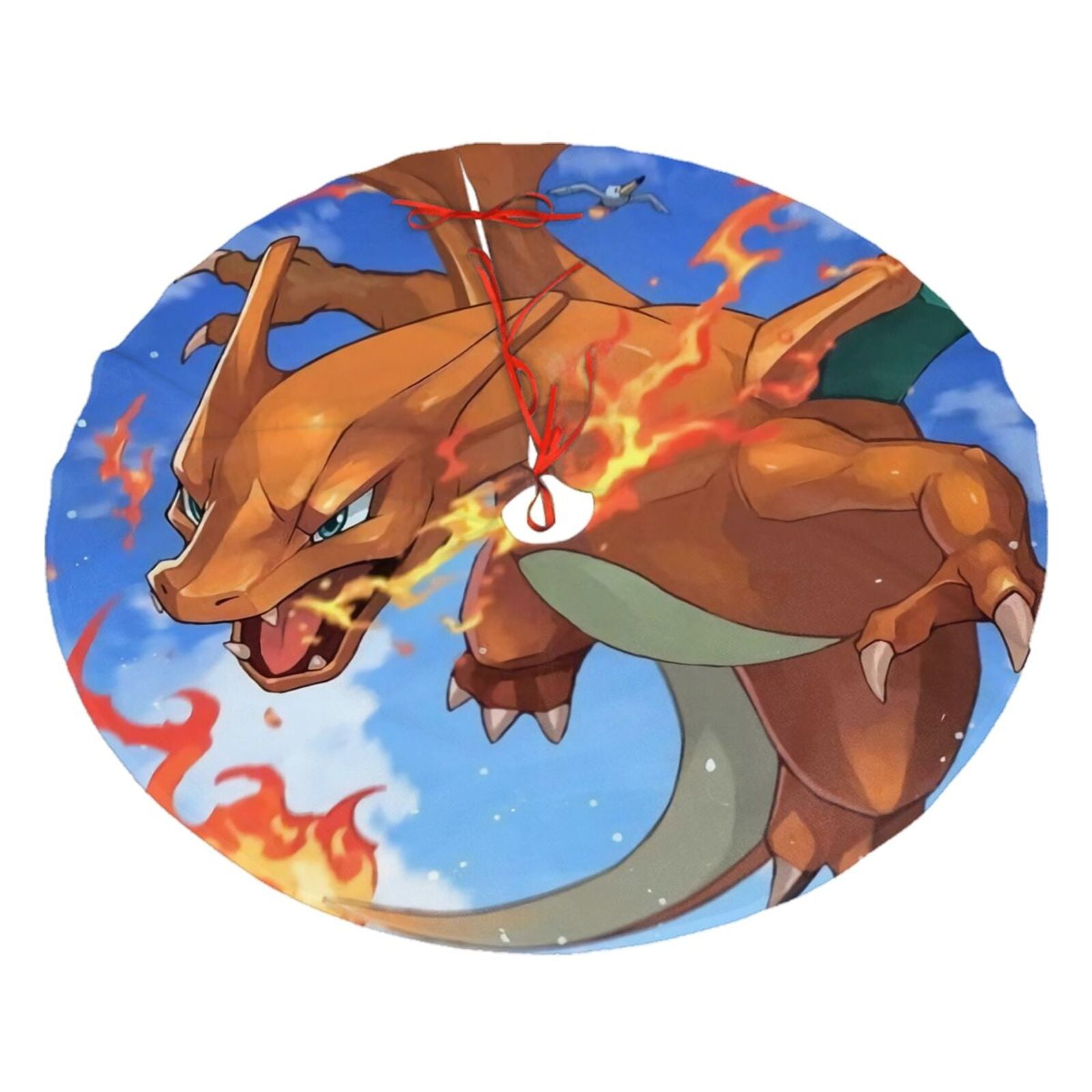 Pokémon Pikachu Charizard03 Christmas Tree Skirt Large Merry Christmas ...