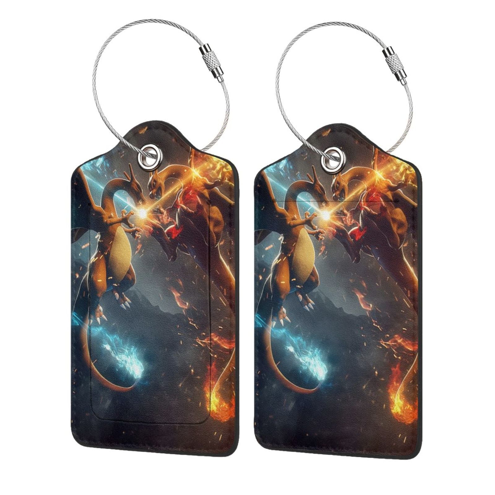 Pokémon Pikachu Charizard030 Luggage Tags for Suitcases Travel ID ...