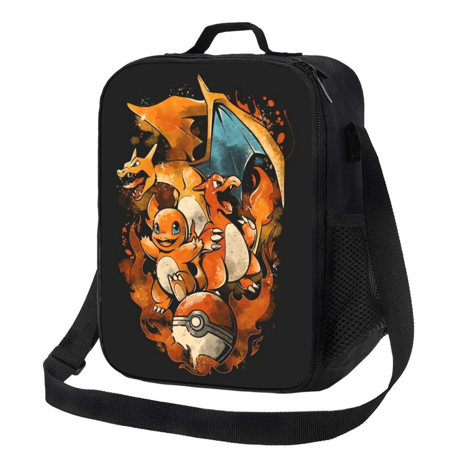 Pokémon-Pikachu Charizard80 Crossbody Lunch Bag Portable Leakproof ...