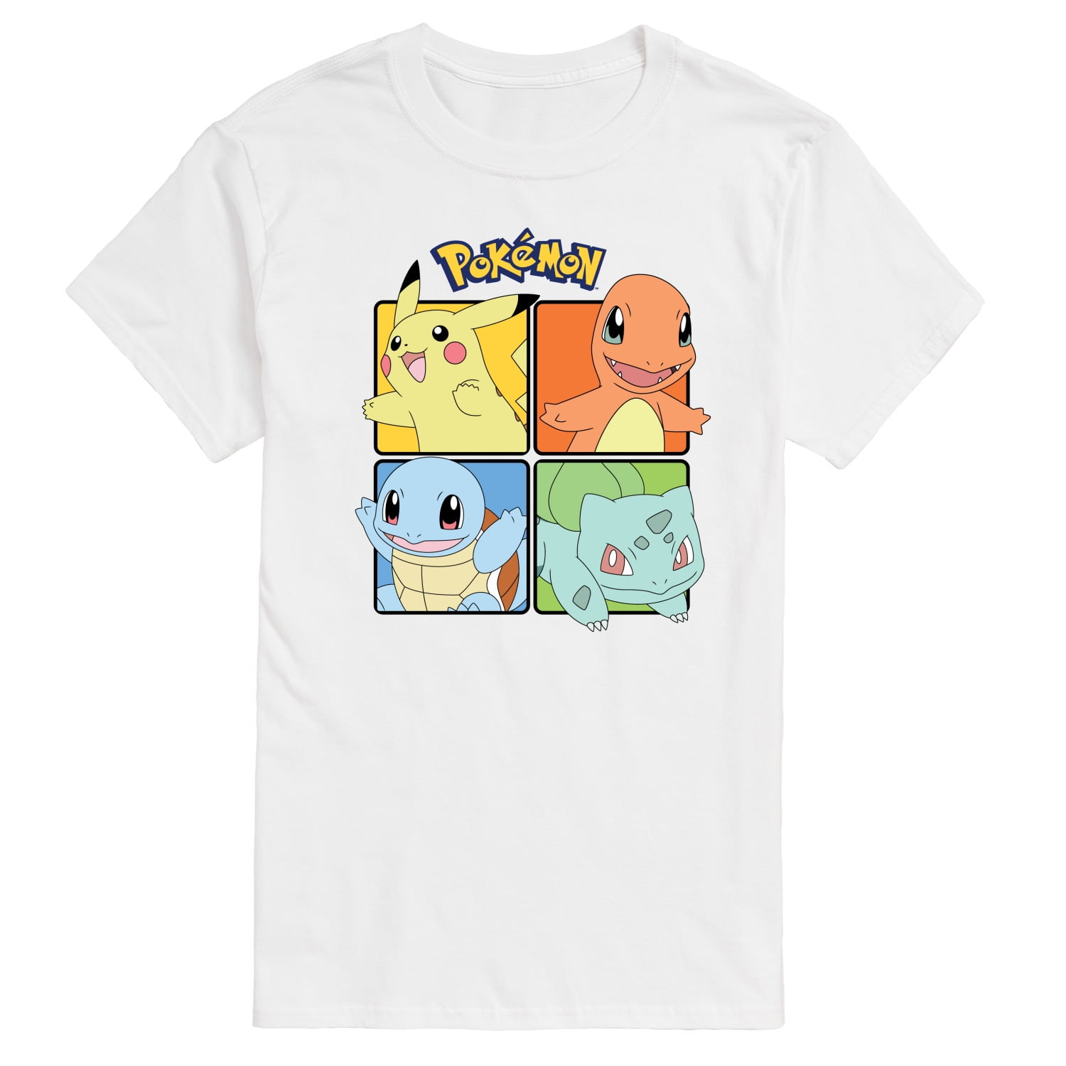 Pokémon - Pikachu Charmander Bulbasaur Squirtle Square - Men's Short ...