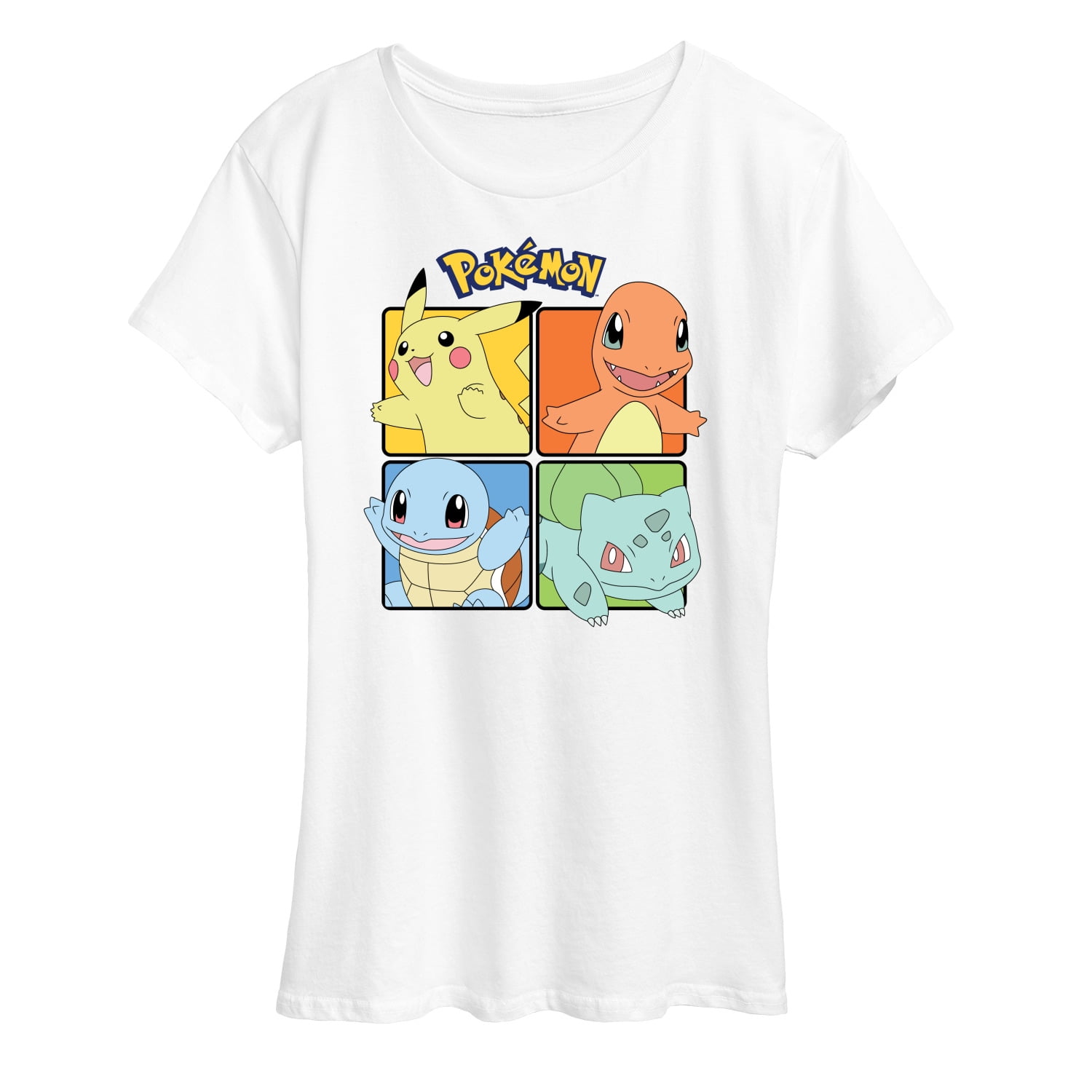 Pokémon - Pikachu Charmander Bulbasaur Squirtle Square - Women's Short ...