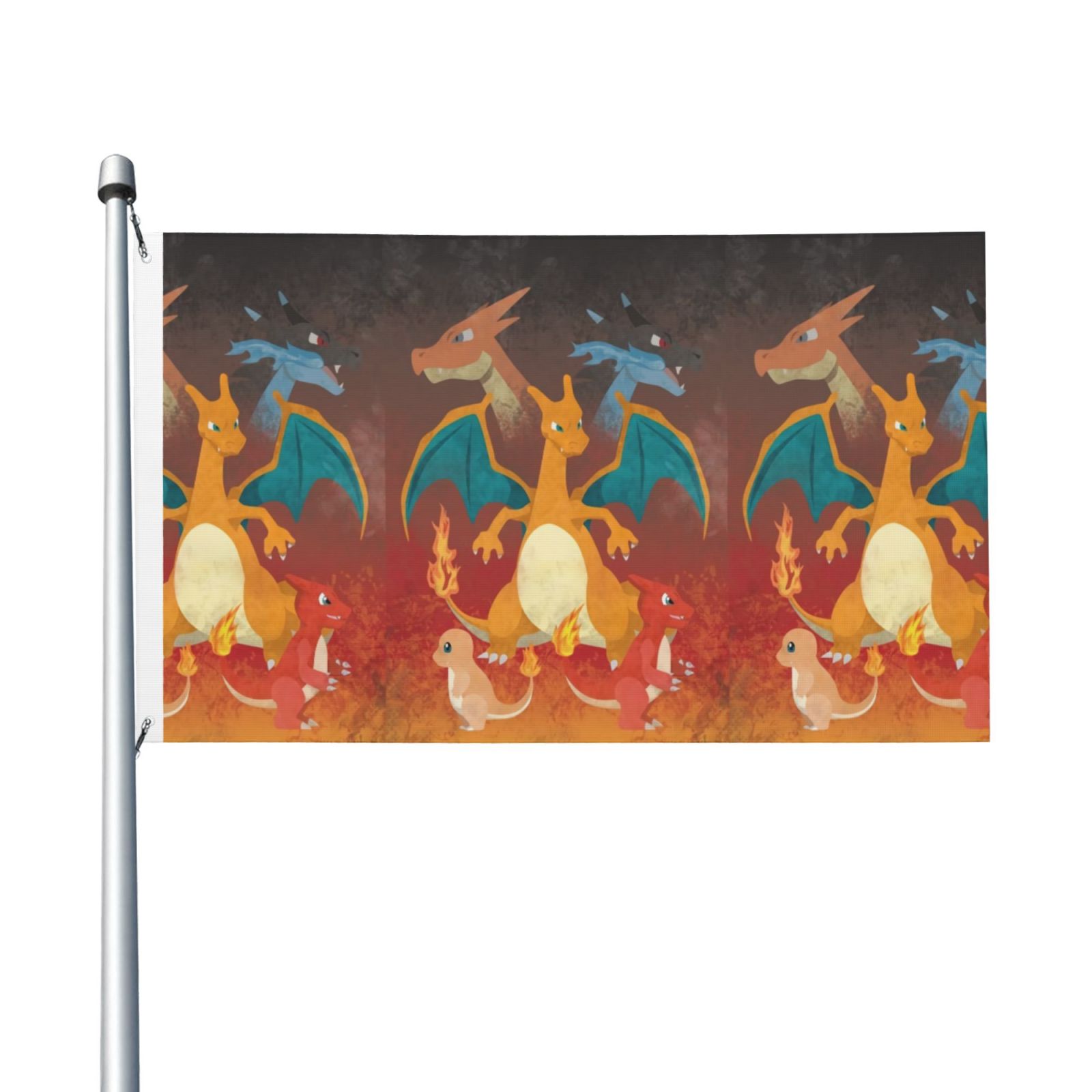 Pokémon Pikachu Charmander Charizard 3x5ft Face Flag Fade Proof Holiday ...