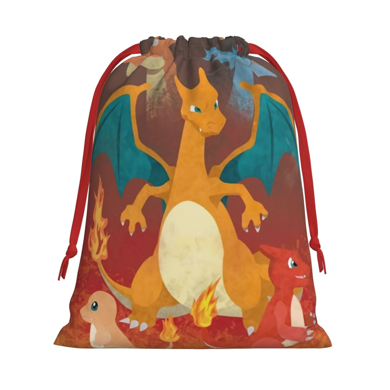 Pokémon Pikachu Charmander Charizard Drawstring Bag For Kids Adults ...