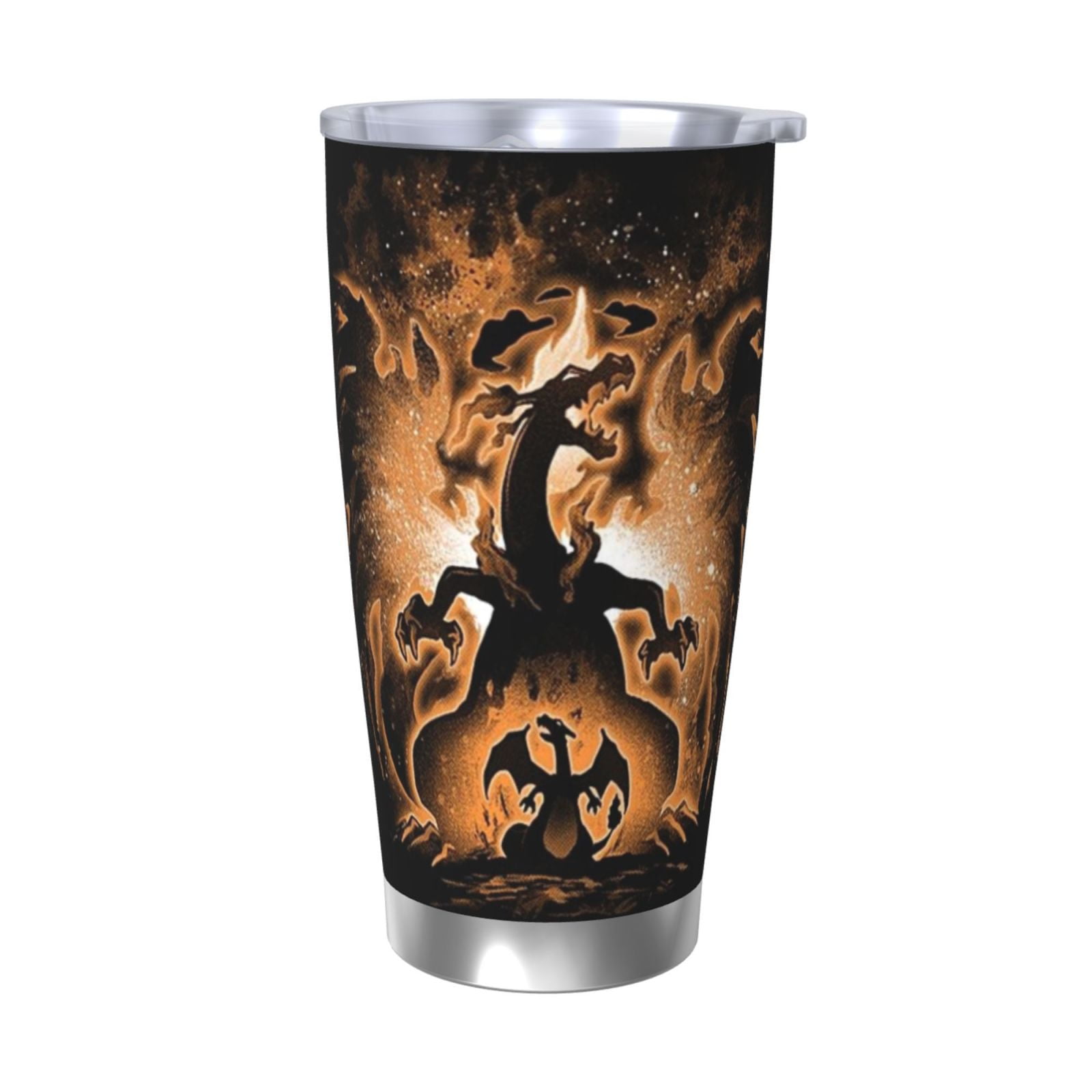 Pokémon Pikachu Charmander Kids Water Bottle with Straw Lid,Insulated Stainless Steel Reusable ...