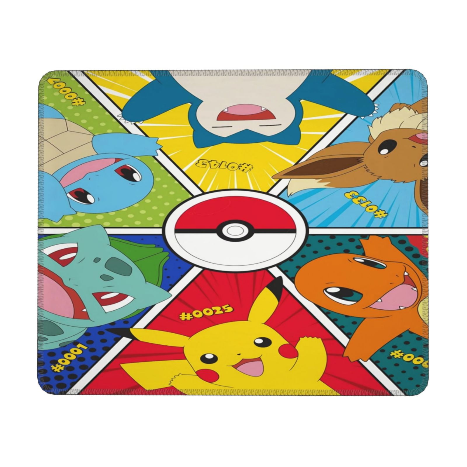 Pokémon-Pikachu Charmander,Snorlax,Eevee Design Square Mouse Pad,Mouse ...