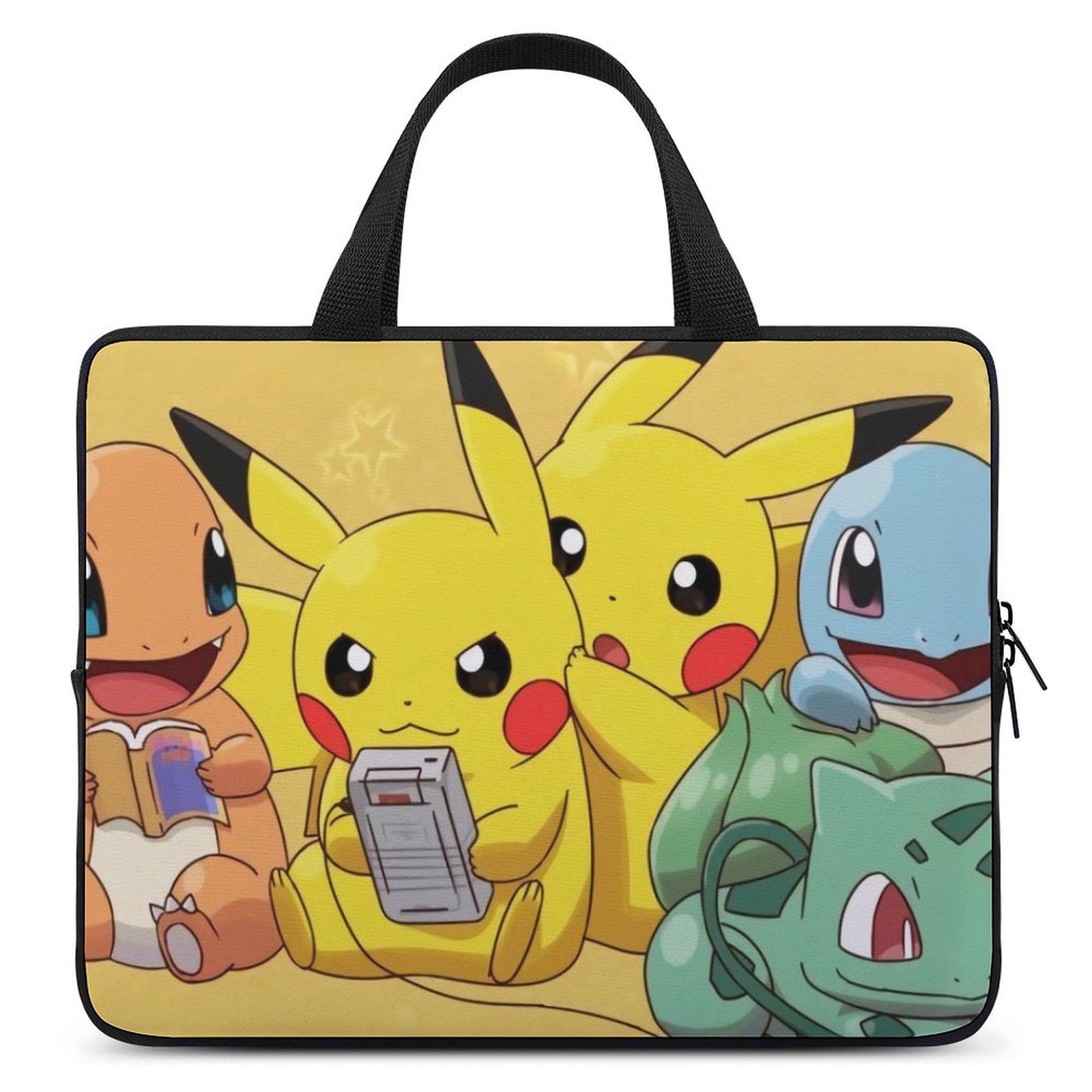 Pokémon-Pikachu Charmander Squirtle Bulbasaur 12 Inch Laptop Bag ...