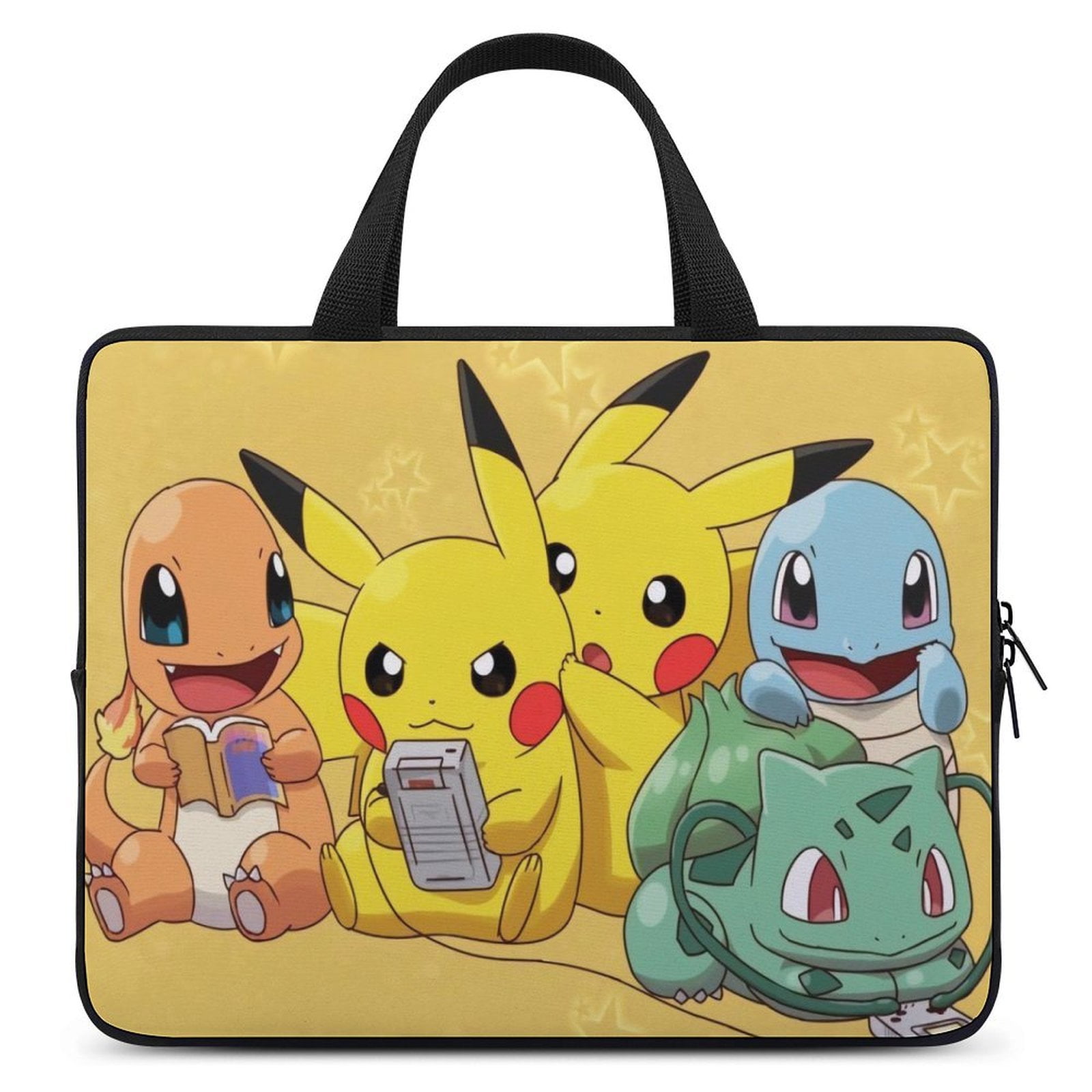 Pokémon-Pikachu Charmander Squirtle Bulbasaur 15 Inch Laptop Bag ...