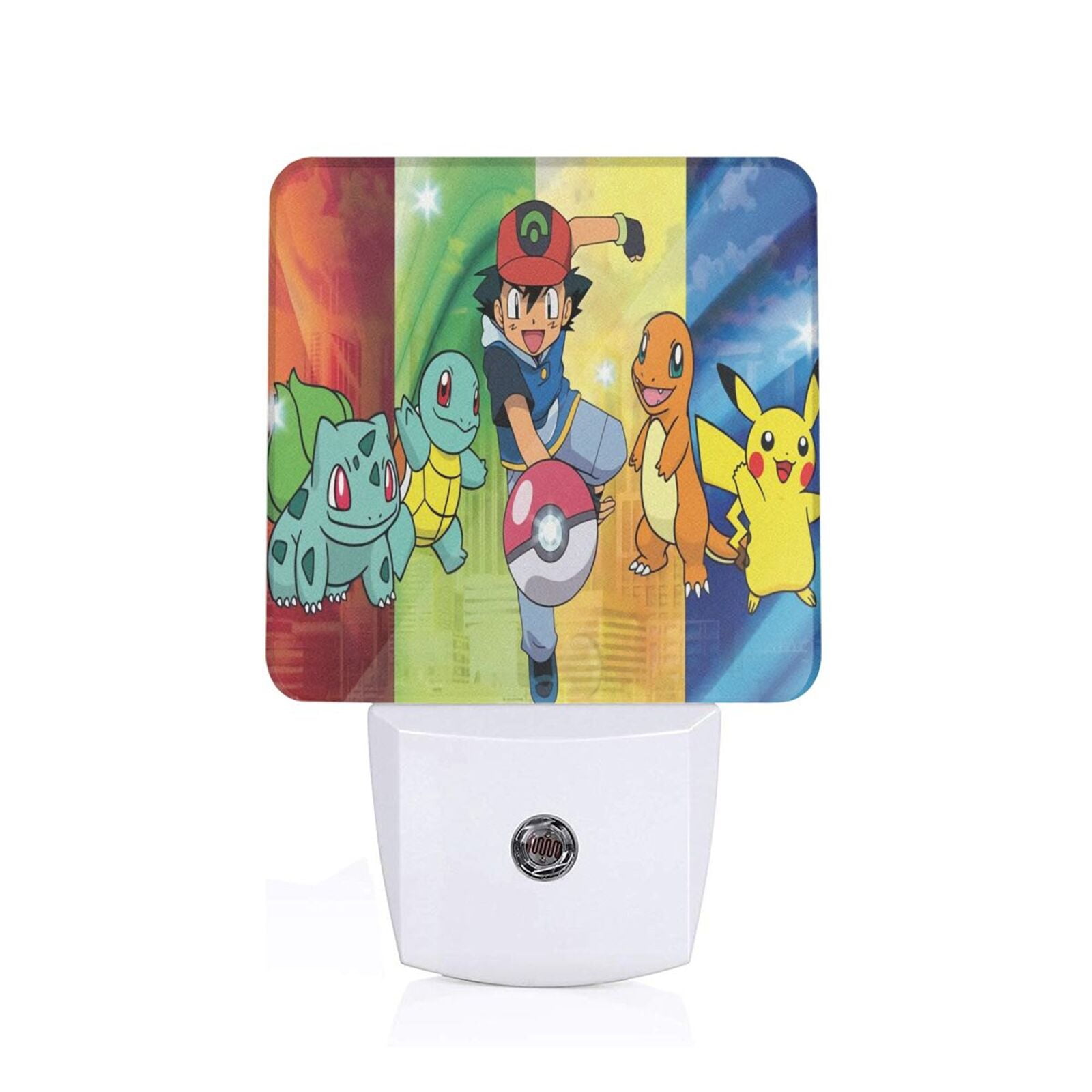 Pokémon-Pikachu Charmander Squirtle Bulbasaur LED Night Light Plug into ...