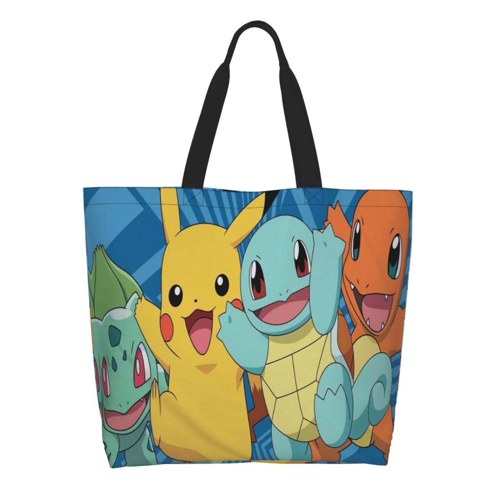 Pokémon-Pikachu-Charmander Squirtle Bulbasaur Laptop Tote Bag for Women ...