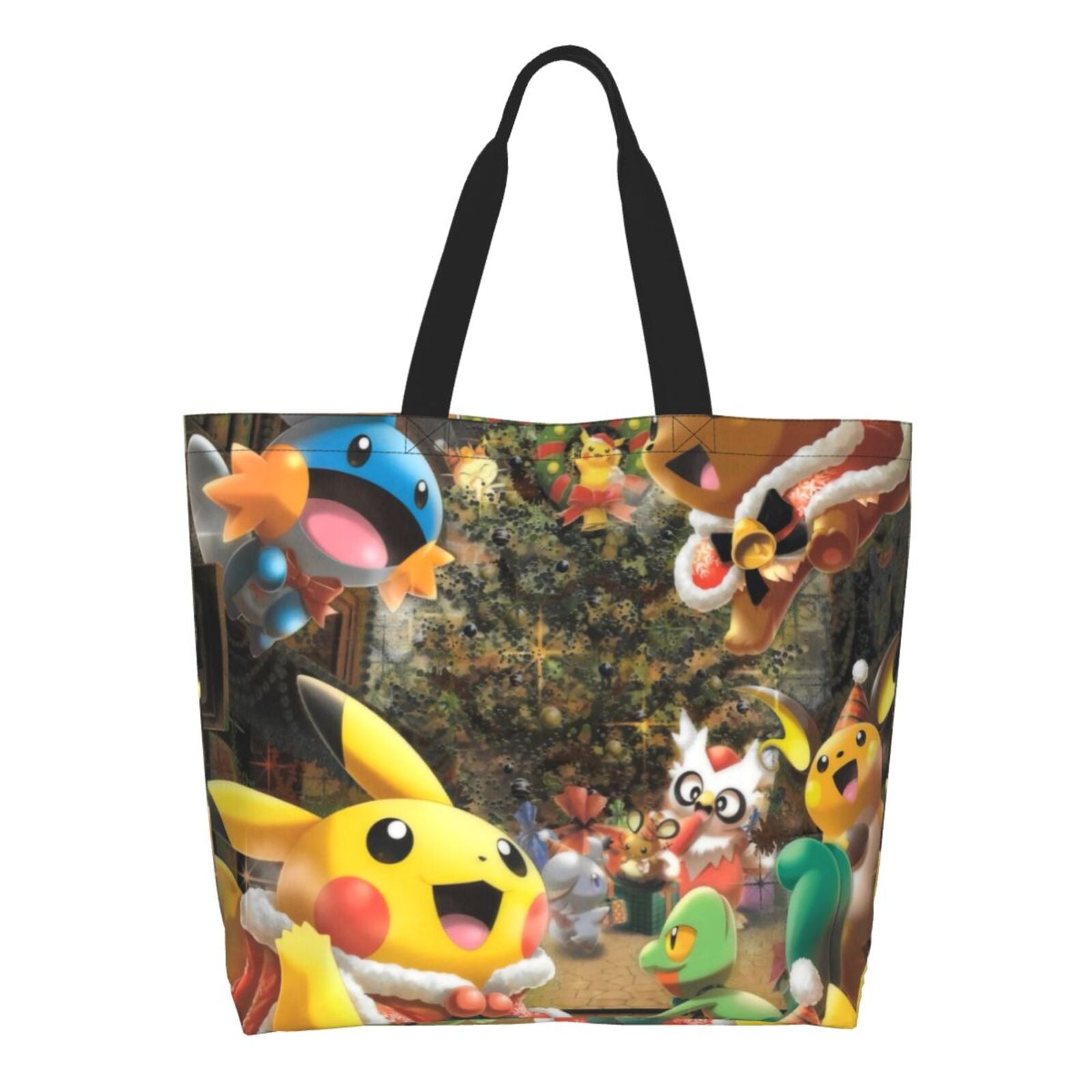 Pokémon-Pikachu Charmander Squirtle Bulbasaur Party Laptop Tote Bag for ...