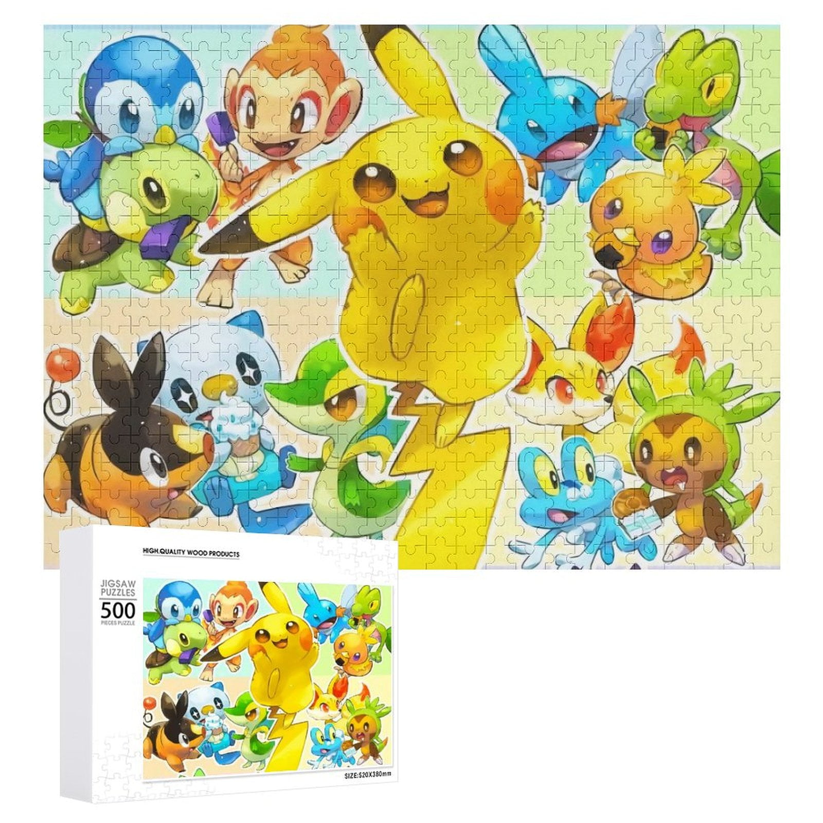 Pokémon Pikachu Charmander Squirtle Bulbasaur Puzzles,500 Pieces ...