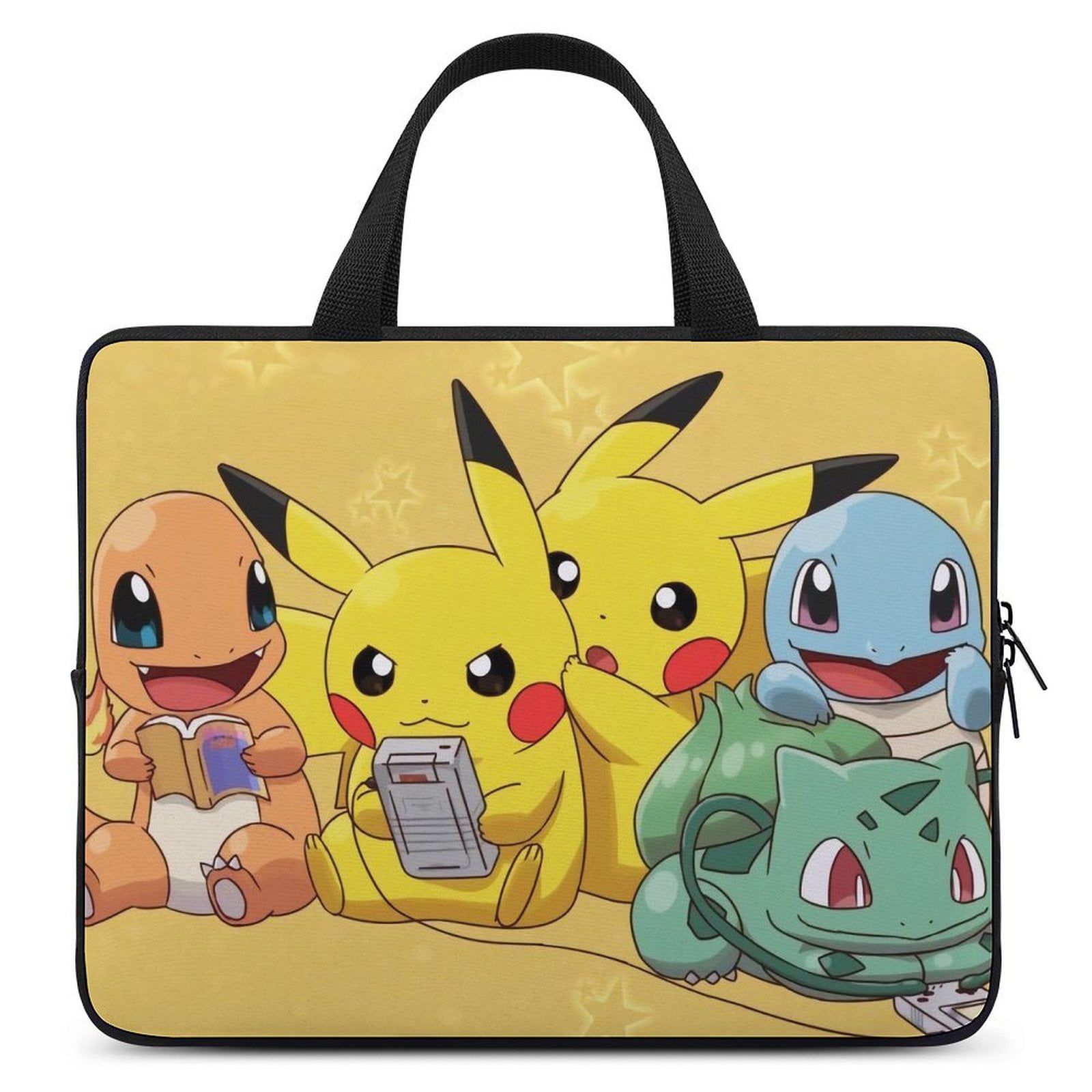 Pokémon-Pikachu Charmander Squirtle Bulbasaur246 Laptop sleeve with ...