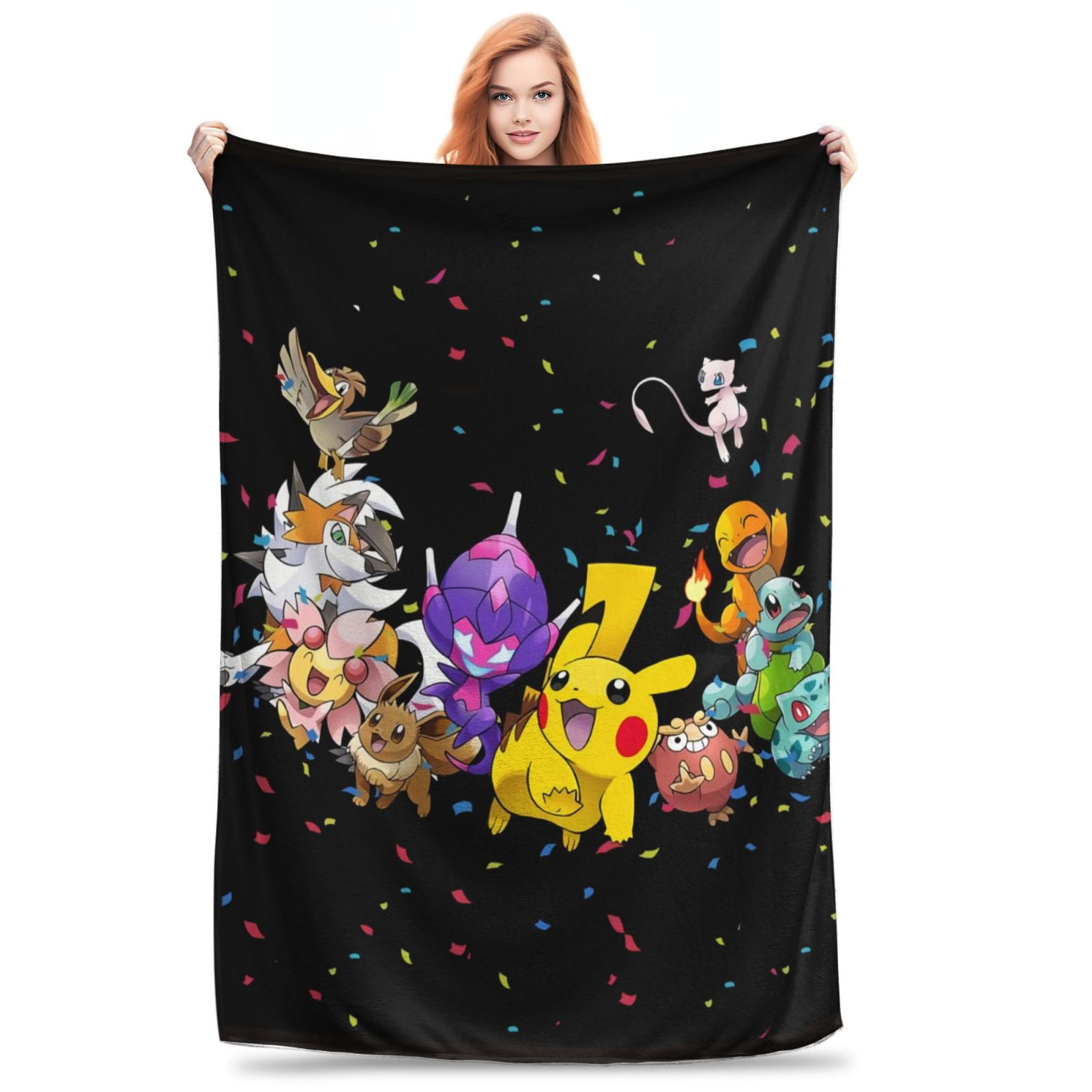 Pokémon Pikachu Charmander Squirtle Bulbasaur54 Blanket Super Soft ...