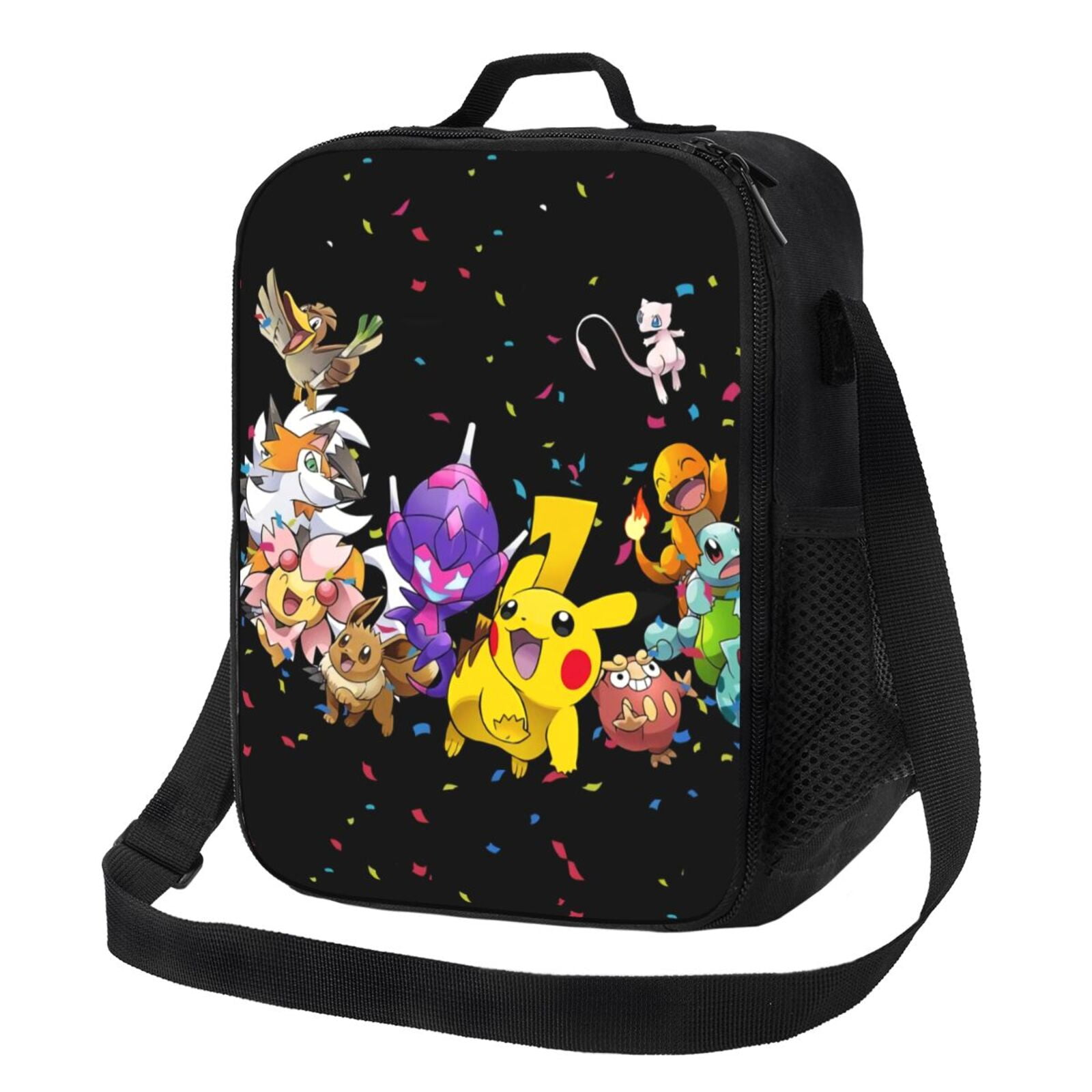 Pokémon Pikachu Charmander Squirtle Bulbasaur54 Crossbody Lunch Bag Portable Leakproof Reusable ...
