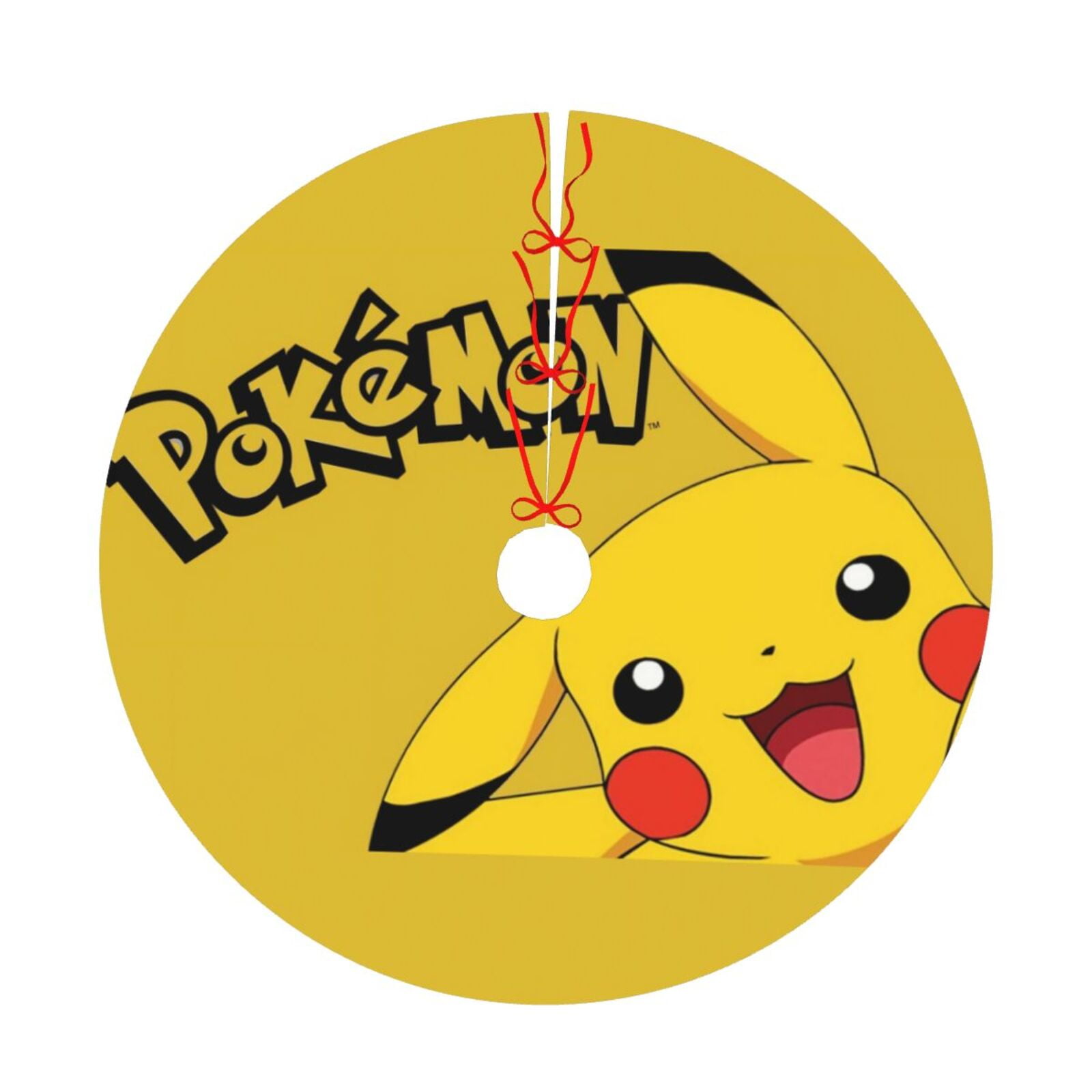 Pokémon-Pikachu Christmas Tree Skirt 48 Inch Xmas Tree Skirts Mat for ...