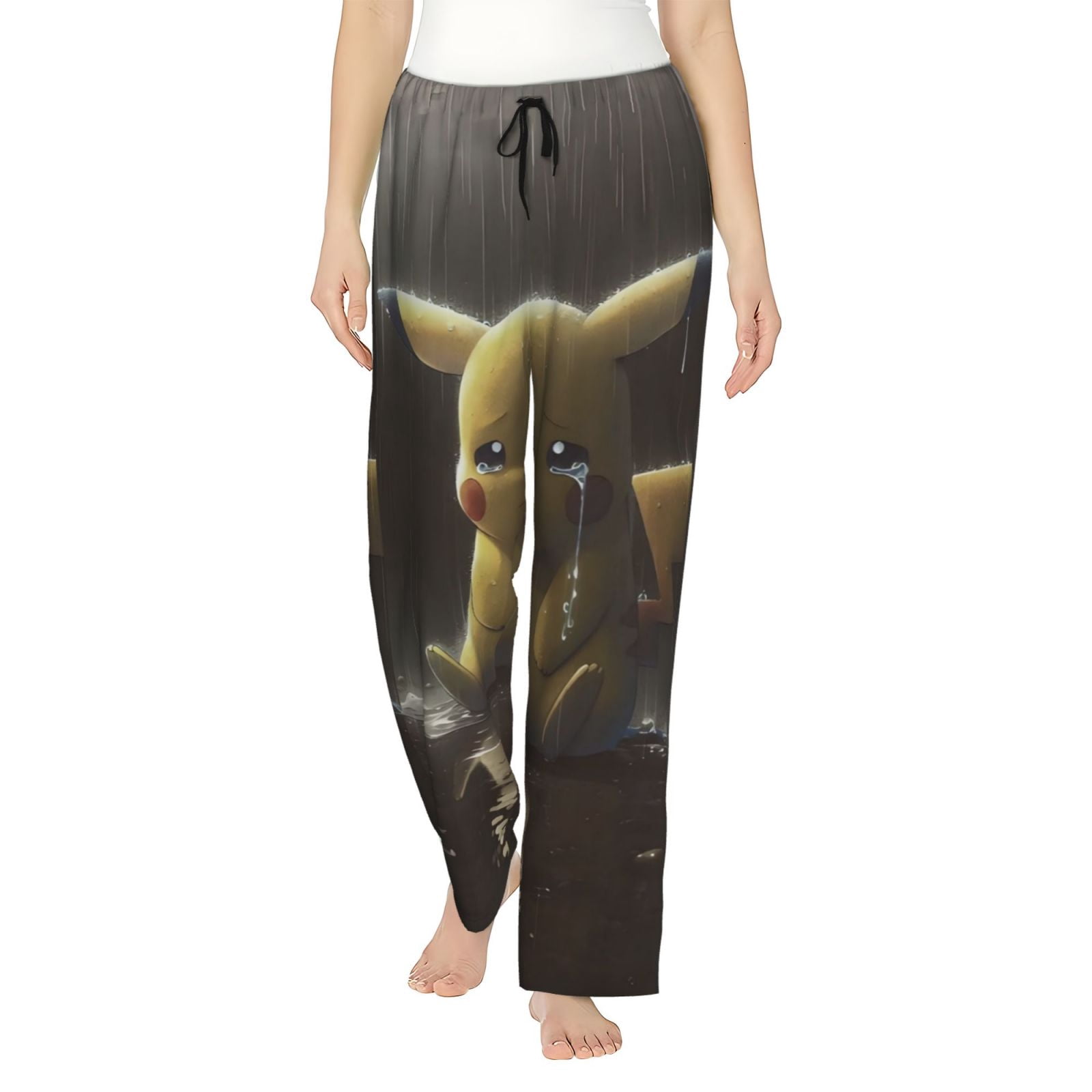 Pokémon-Pikachu Crying In The Rain Women'S Pajama Pants，Soft Pajama ...