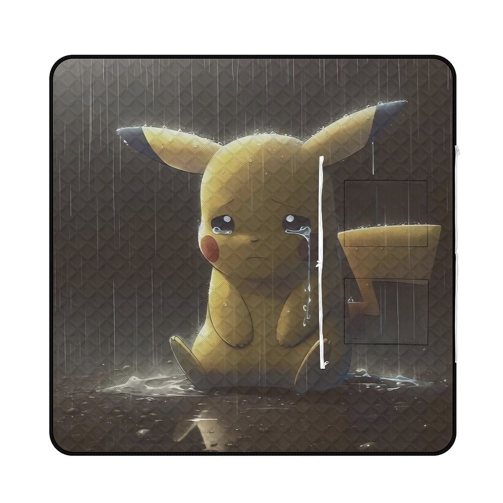 Pokémon-Pikachu Crying in The Rain Picnic Blankets Outdoor Blanket,59 ...