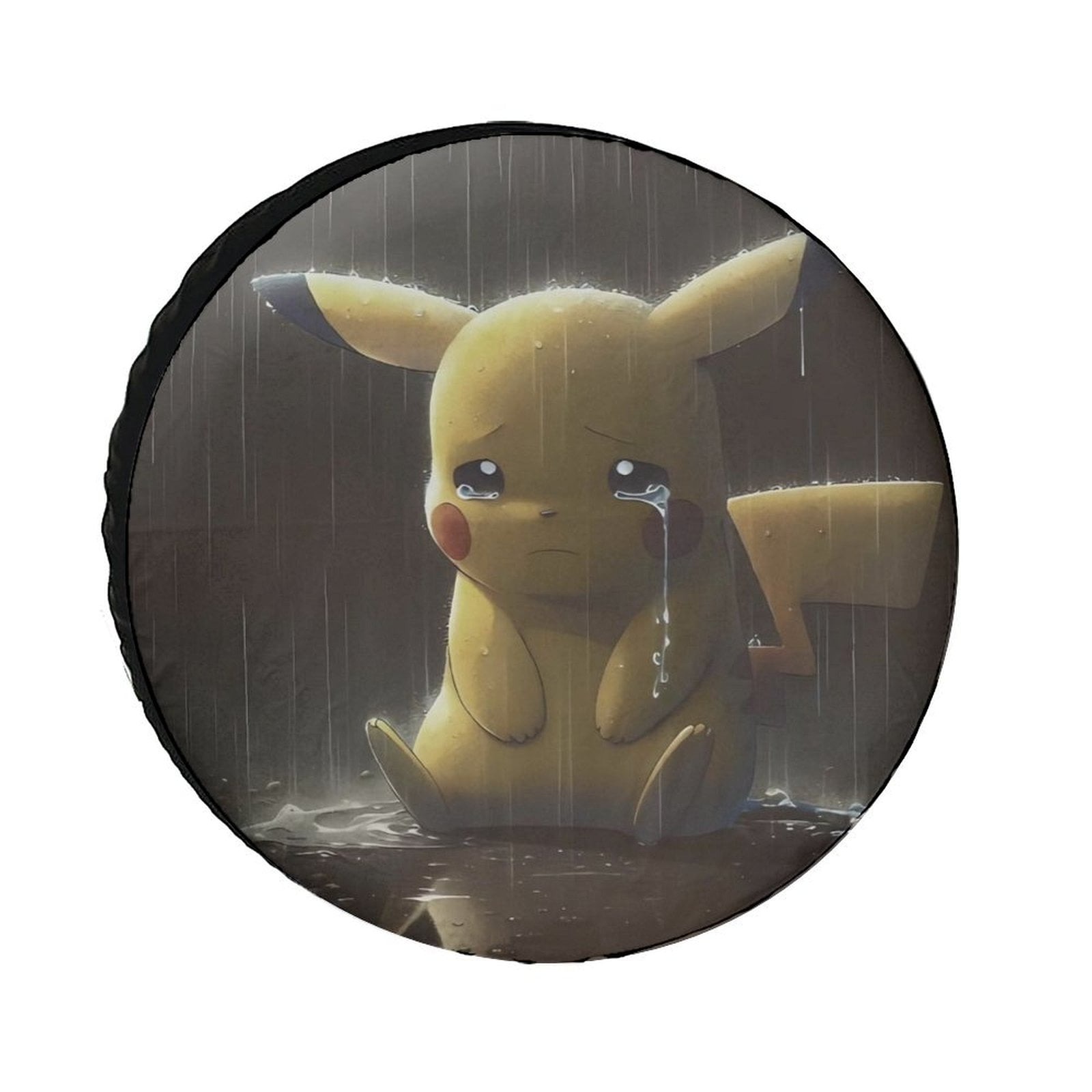 Pokémon-Pikachu Crying in The Rain Waterproof Oxford Tire Covers, Spare ...