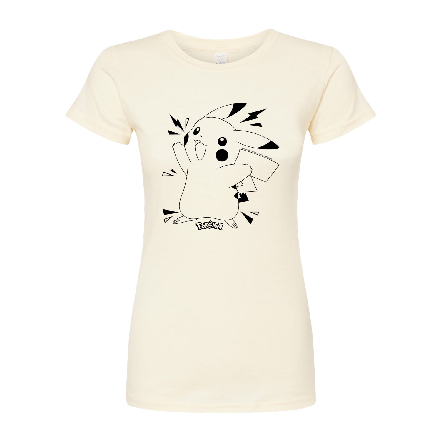 Pokémon - Pikachu Dex - Juniors Fitted Graphic T-Shirt - Walmart.com