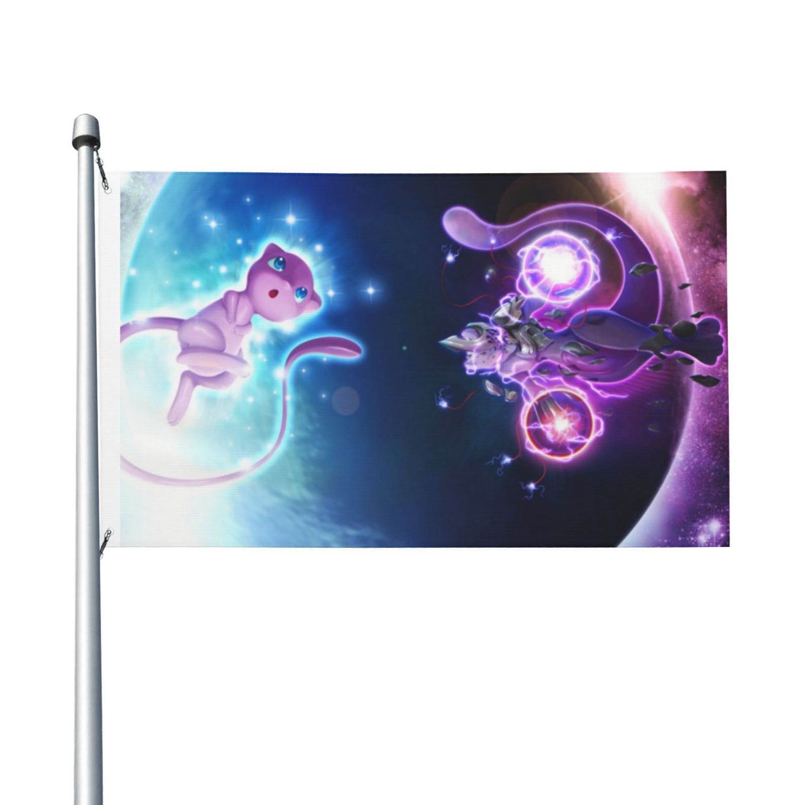Pokémon Pikachu Dream Mewtwo3 3x5ft Face Flag Fade Proof Holiday Fall ...