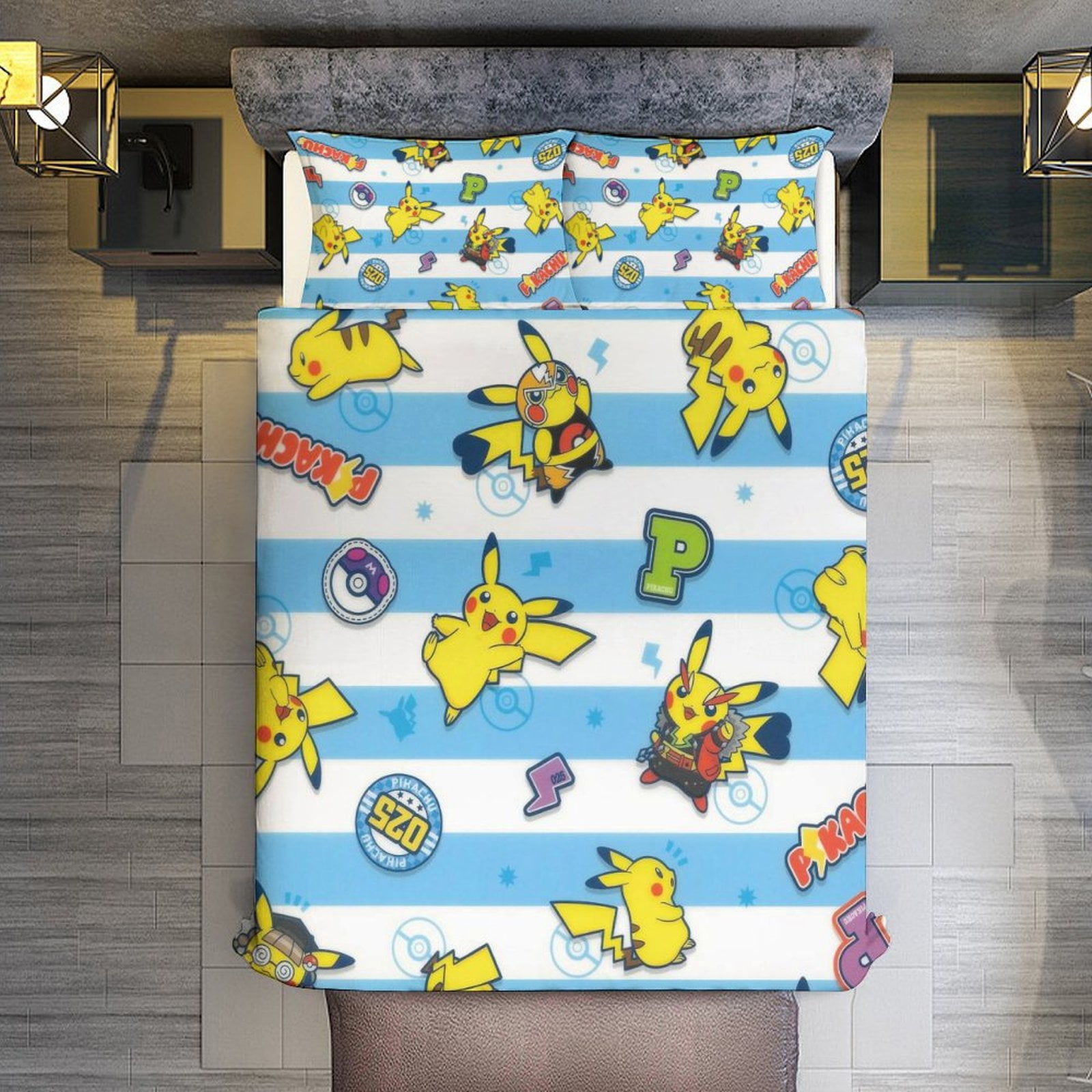 Pokémon Pikachu Duvet Cover Sets,Pokémon Pikachu Bedding Set with 1 ...