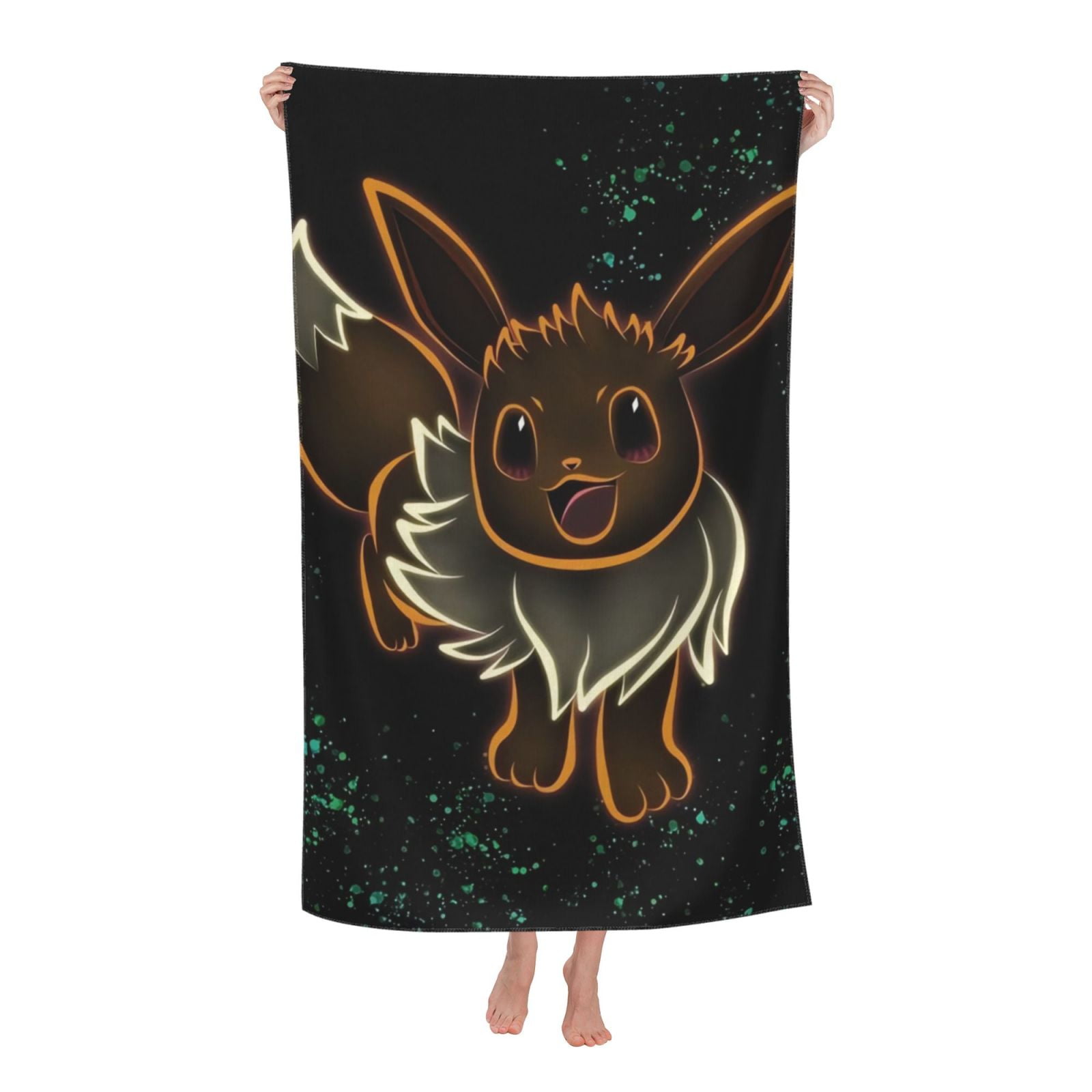 Pokémon-Pikachu Eevee Bath Towels,Pokémon-Pikachu Eevee Beach Towel ...