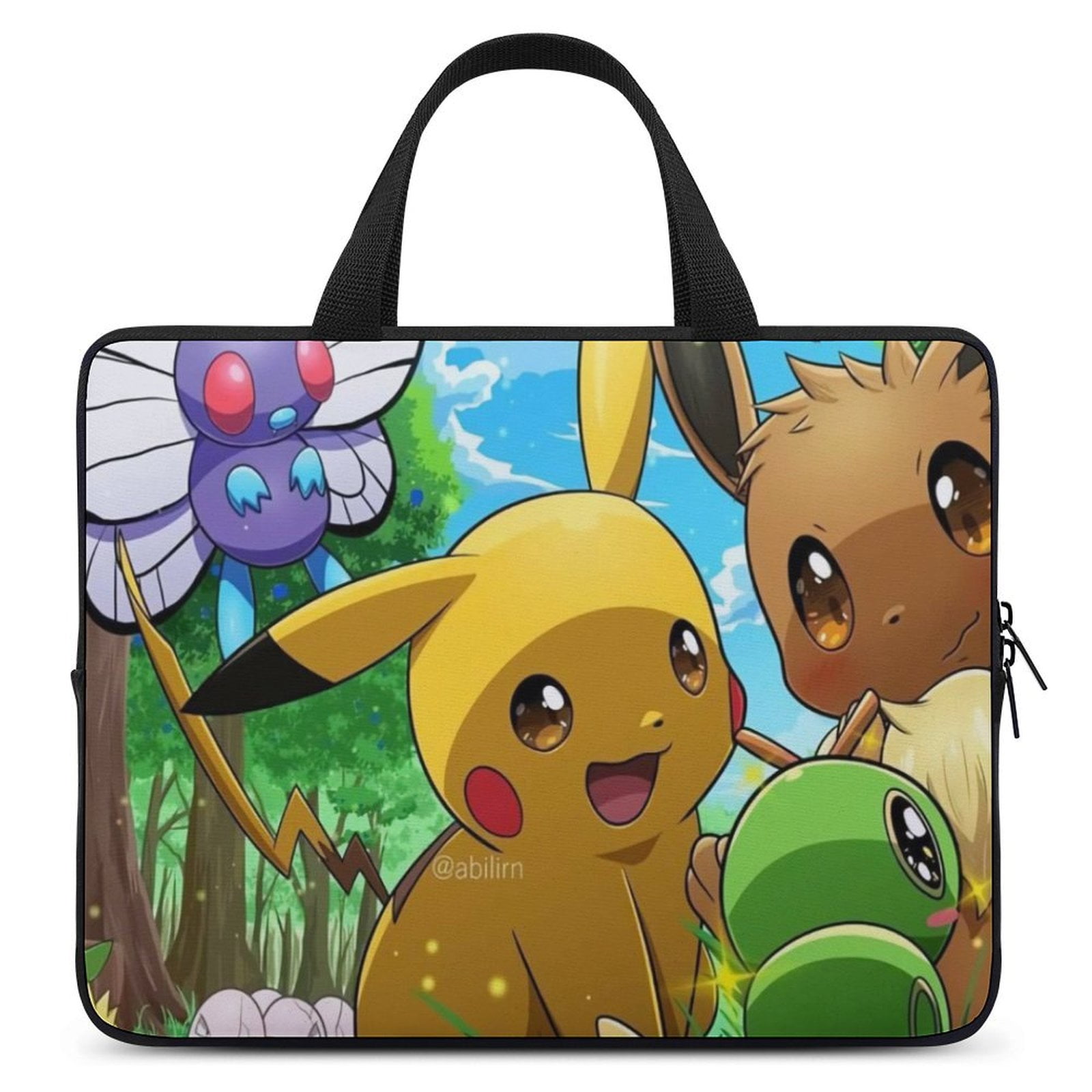 Pokémon Pikachu Eevee Caterpillar 12 Inch Laptop Bag,Expandable ...